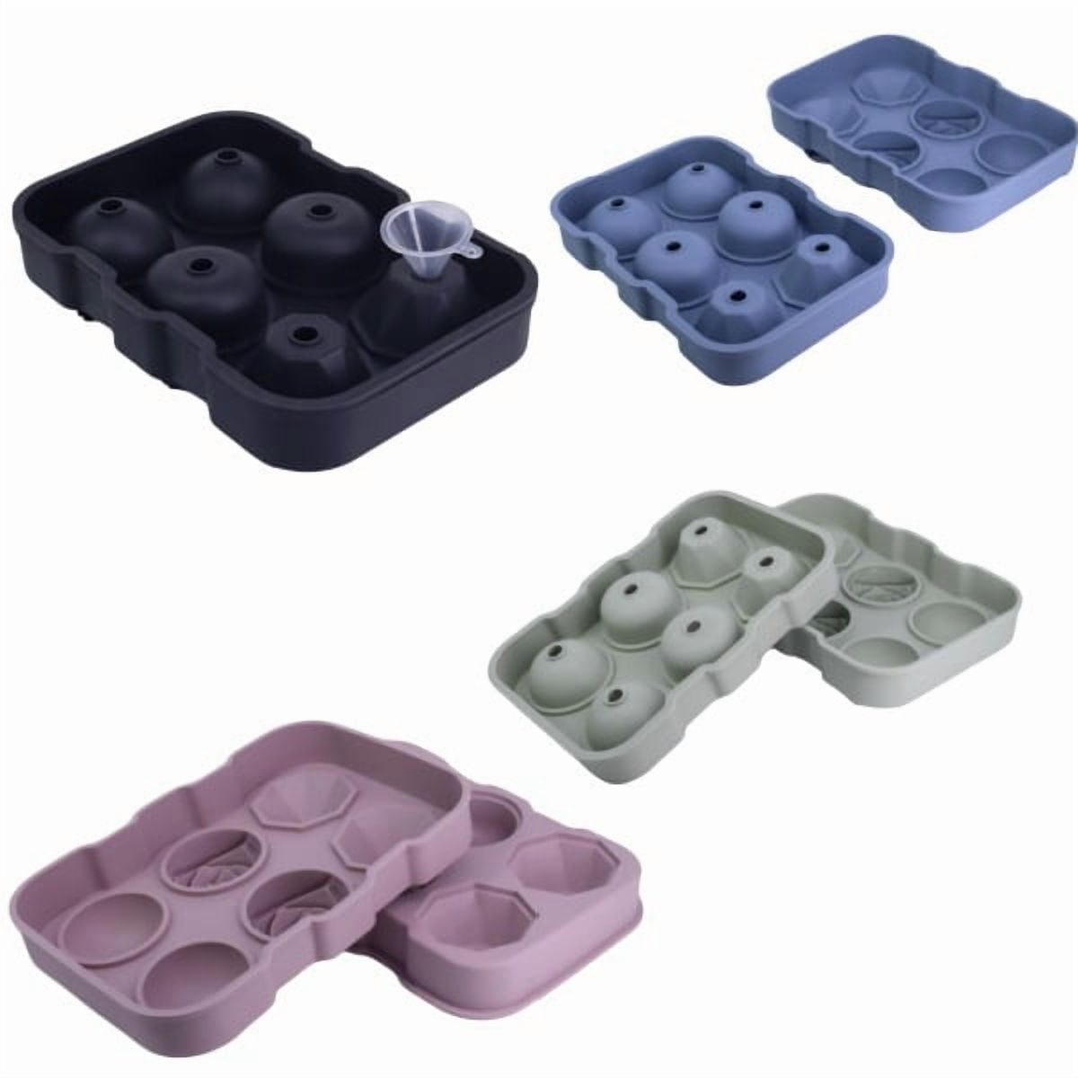 KASOYO Small Ice Cube Trays, Stylish Morandi Blue Design, Durable ...