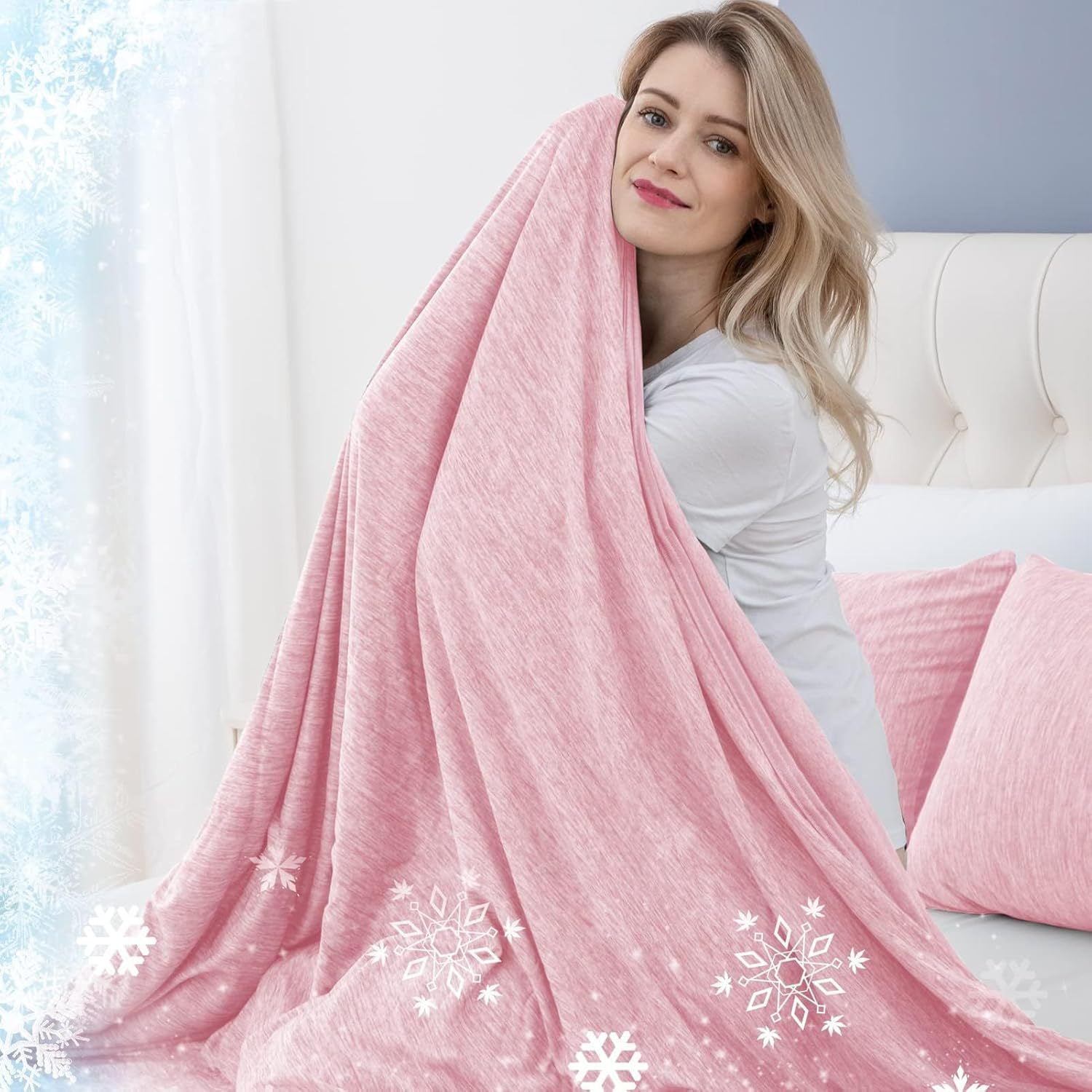 KASOYO Summer Cool Quilt Weighted Cooling Blanket King Size Bamboo ...