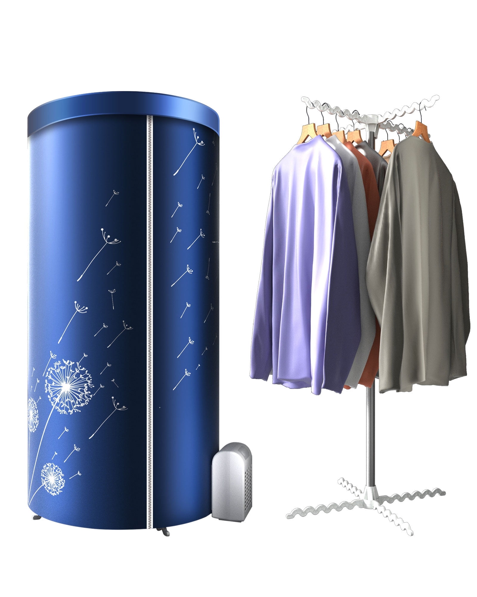 KASYDoFF Portable Dryer, 46Inch -1000W Electric Clothes Dryer, Travel ...