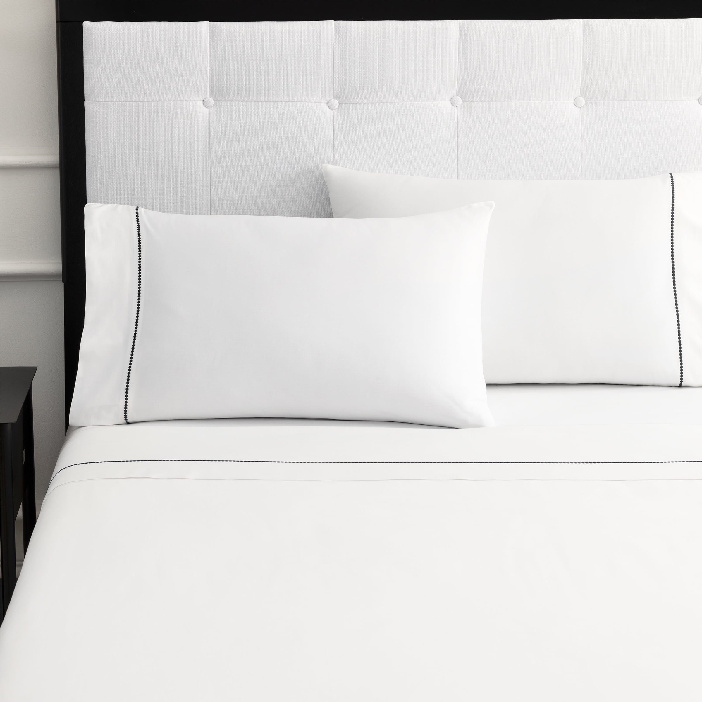 KATE SPADE DOT King Sheet Set in WHITE/BLACK - Walmart.com