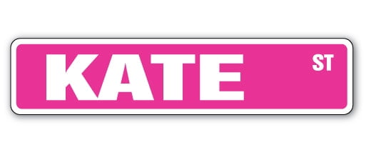 KATE Street Sign Childrens Name Room Sign | Indoor/Outdoor | 36" Wide ...