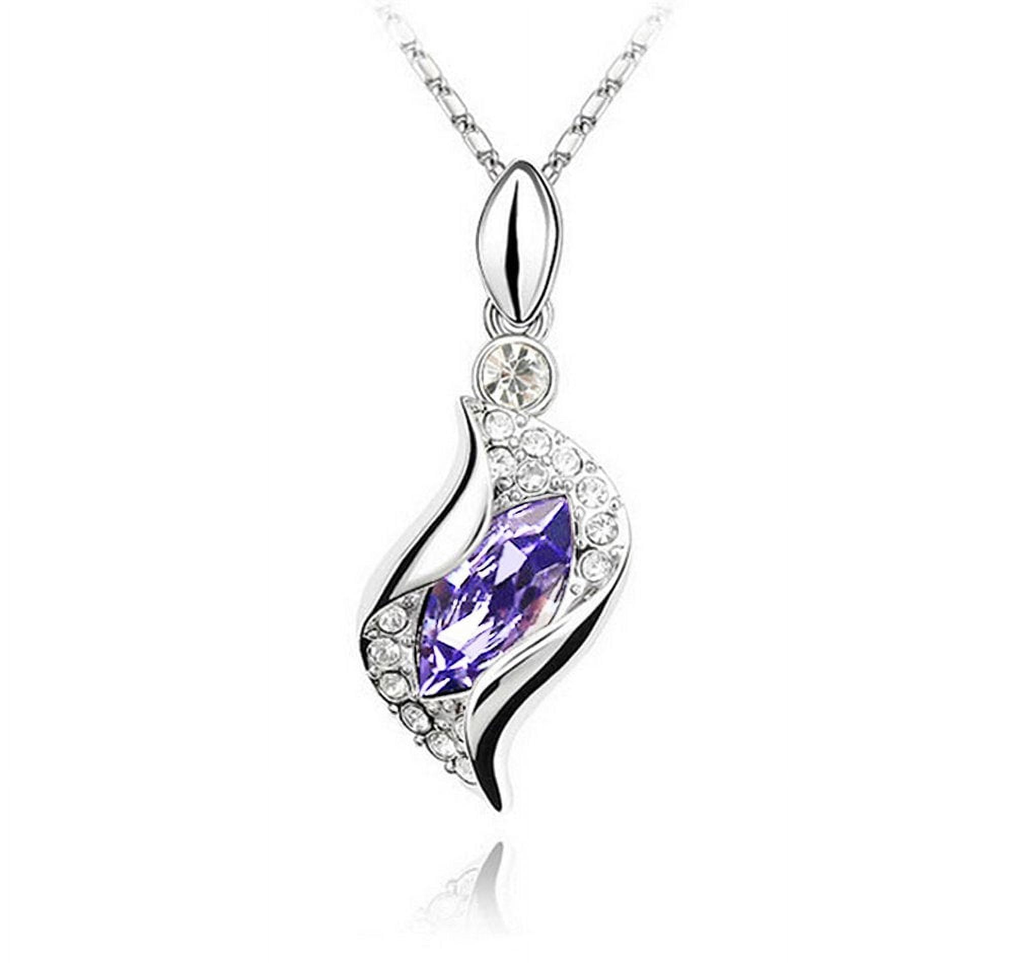 KATGI Fashion Angel Eye Teardrop Pendants Crystal Necklace - Walmart.com