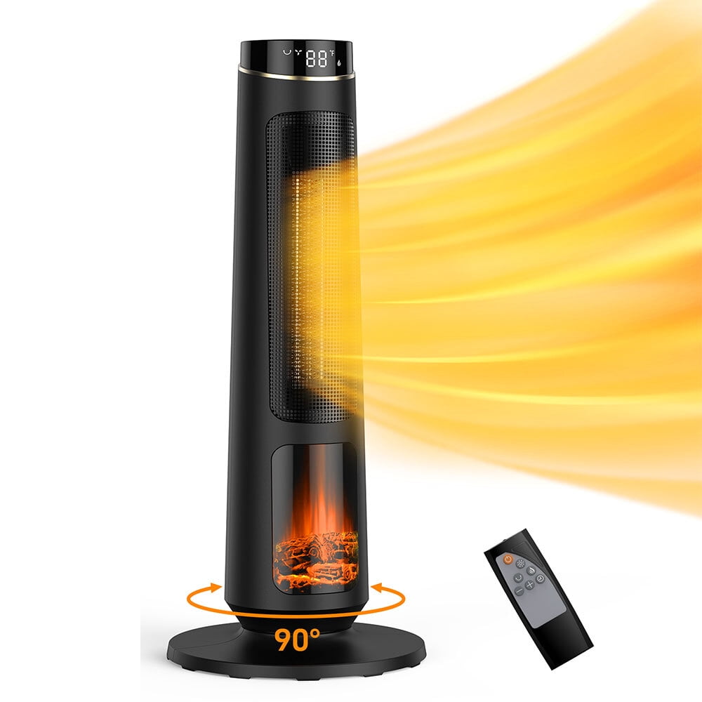 KATIDAP Cylinder Space Heater for Large Room, 1500W PTC Ceramic Heater ...