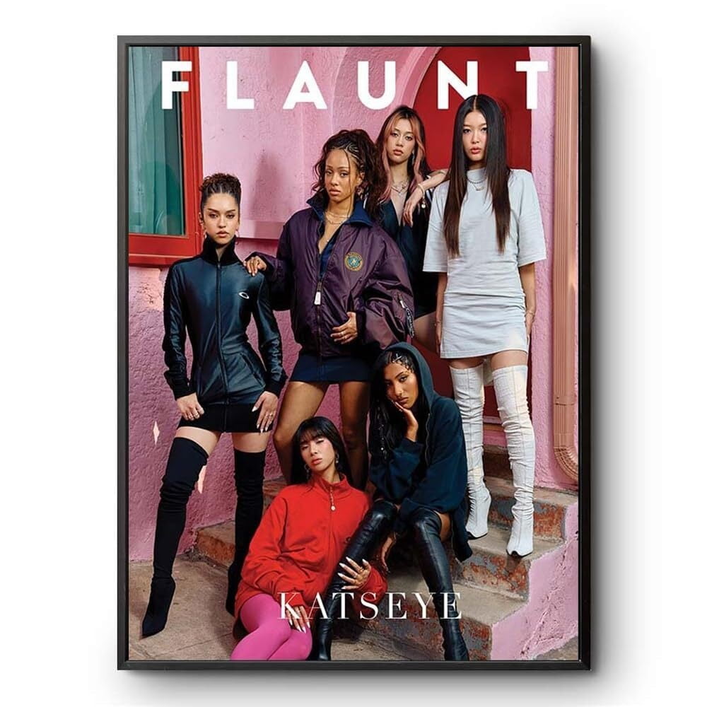 KATSEYE Grace The Cover Of Flaunt Magazine 2025 Home Decor Poster ...