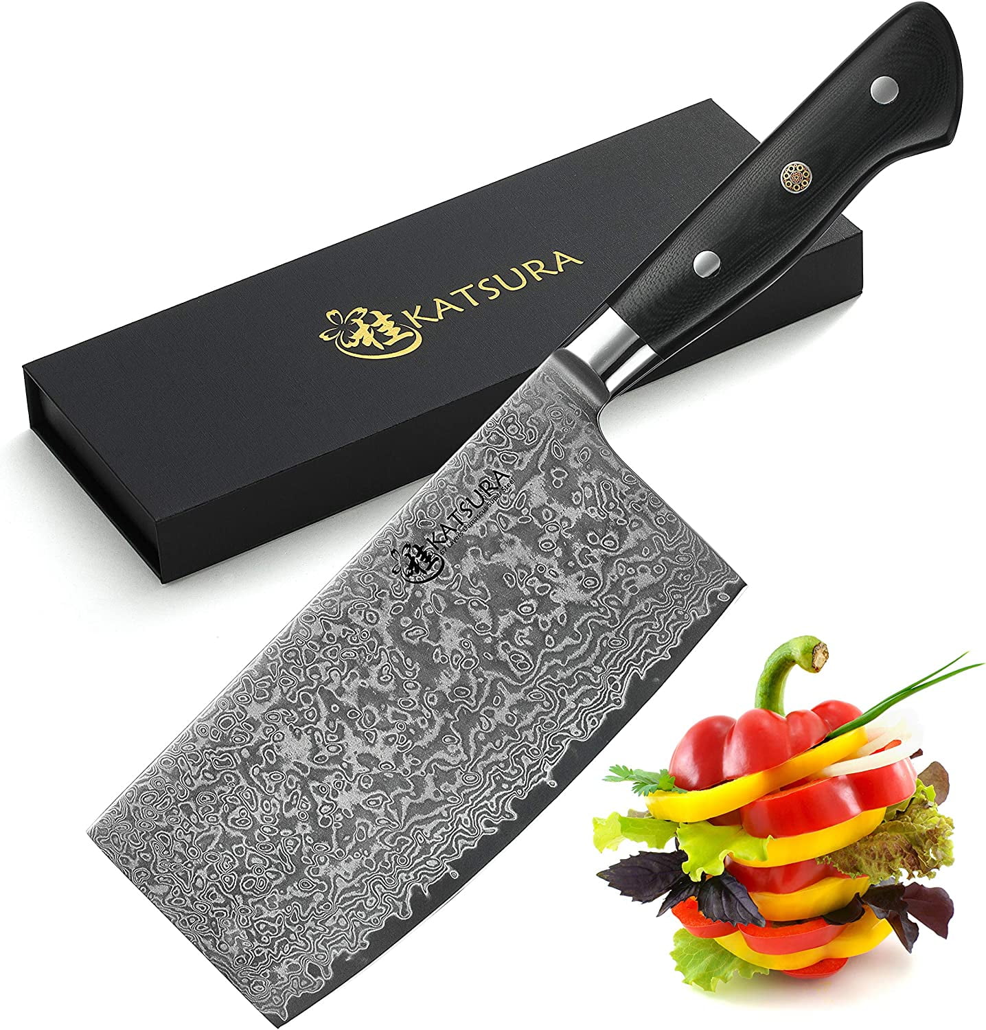 KATSURA Chinese Cleaver Knife – 6.5 Inch – Japanese Premium AUS 10, 67 ...