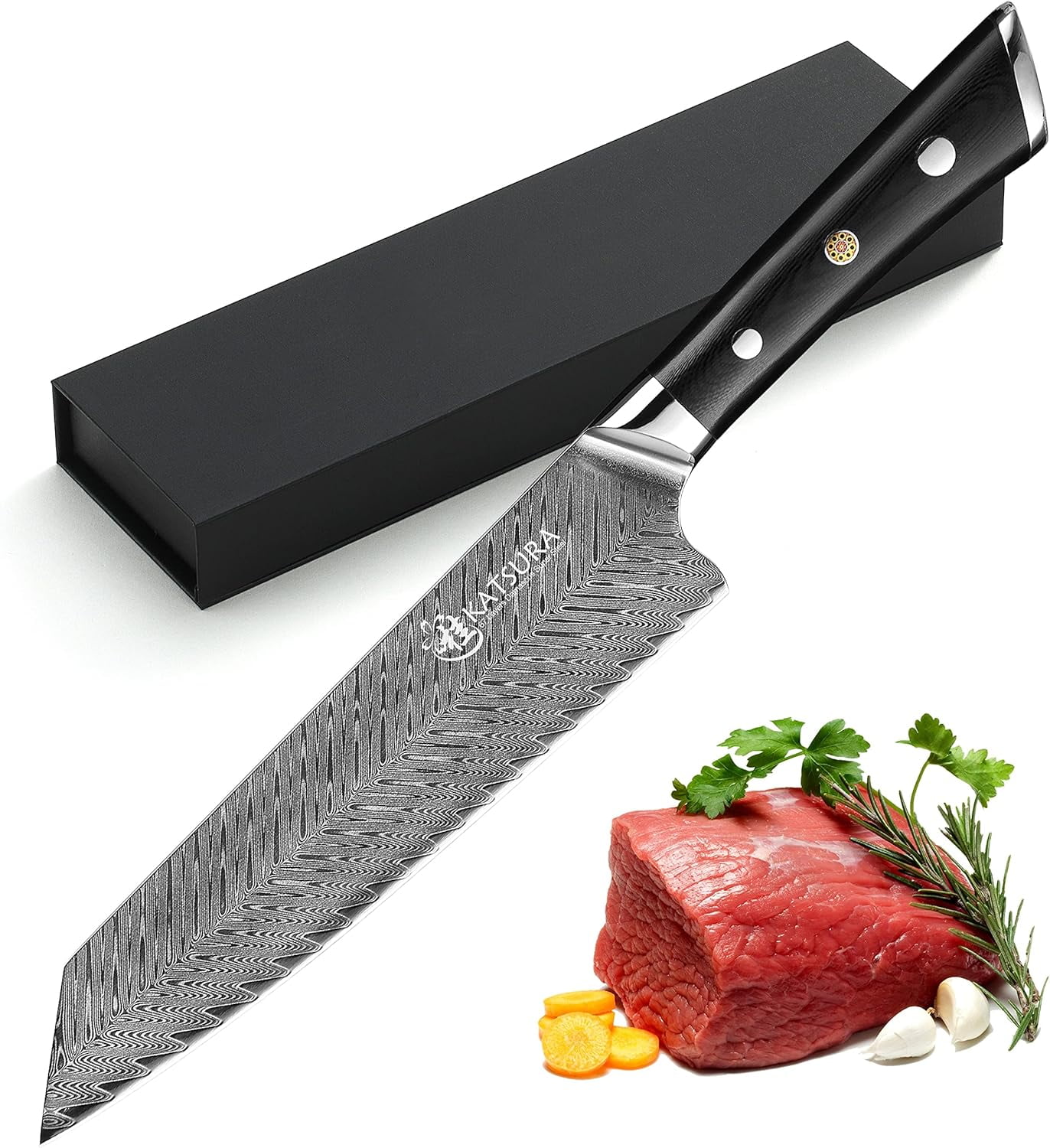 KATSURA Kiritsuke Chef Knife – 8 Inch – 50mm Ultra wide blade ...