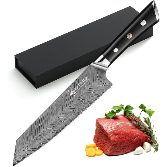 KATSURA Kiritsuke Chef Knife – 8 Inch – 50mm Ultra wide blade ...