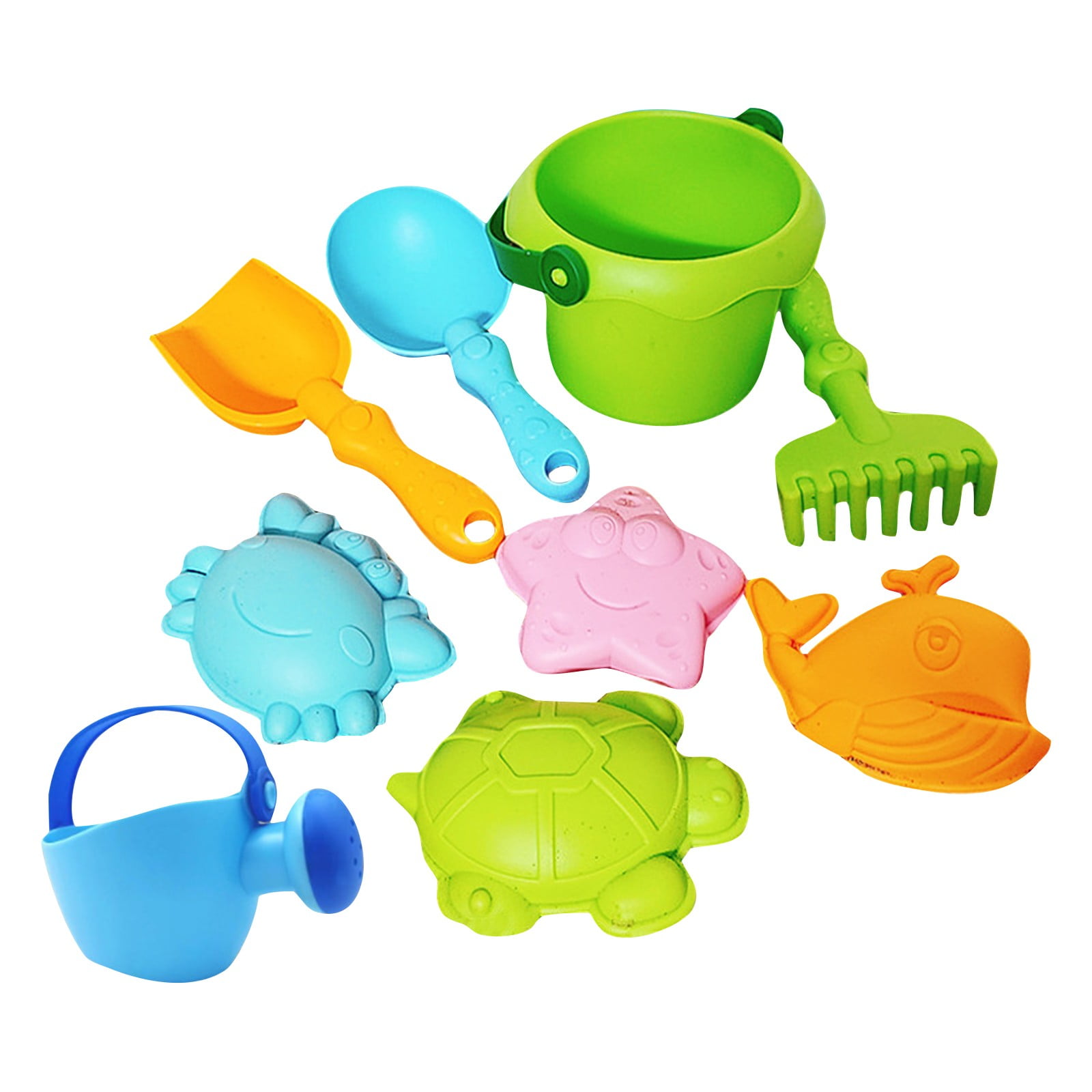 KATYTS Collapsible Beach Sand Toys for Kids，Beach Toys Set 6 Castle ...