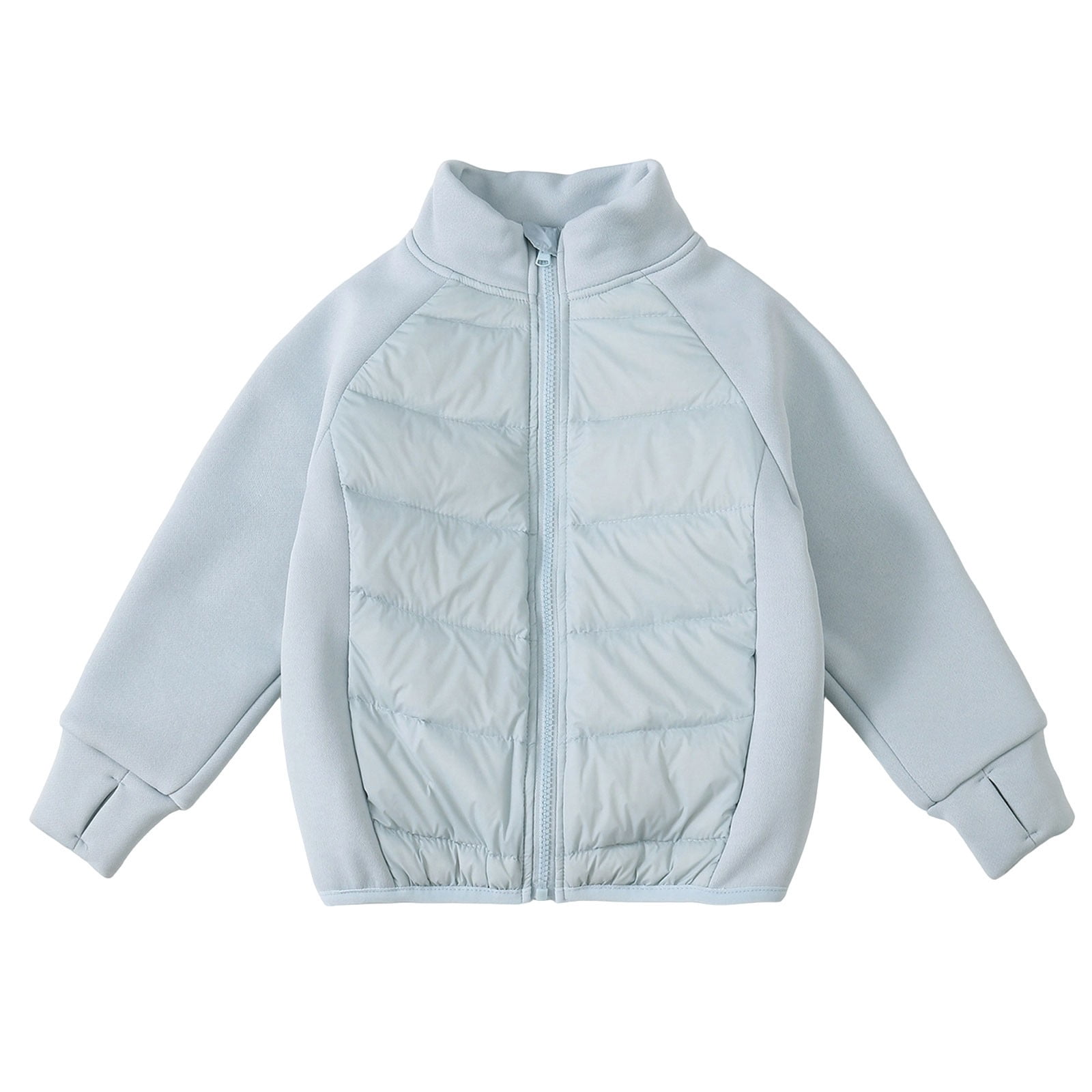 KAUOD Boys Mock Neck Puffer Jackets Full Zipper Winter Insulated ...