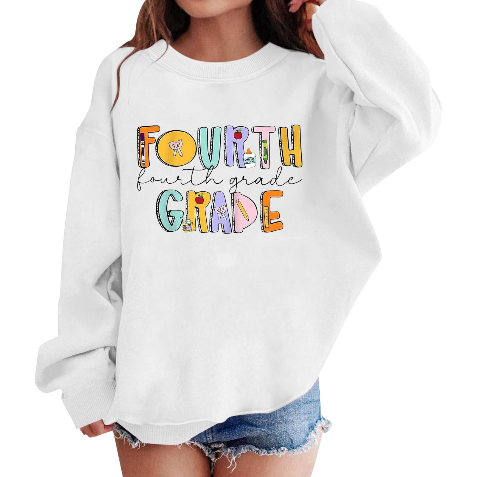 KAUOD First Day of School Outfits for Girls Fourth Grade Kids Back to ...