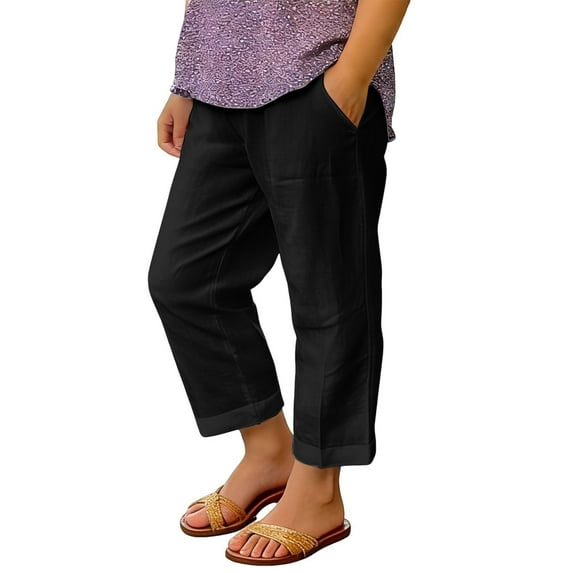 KAUOD Girls Baggy Sweatpants Spring Summer Elastic Waist Straight Leg ...