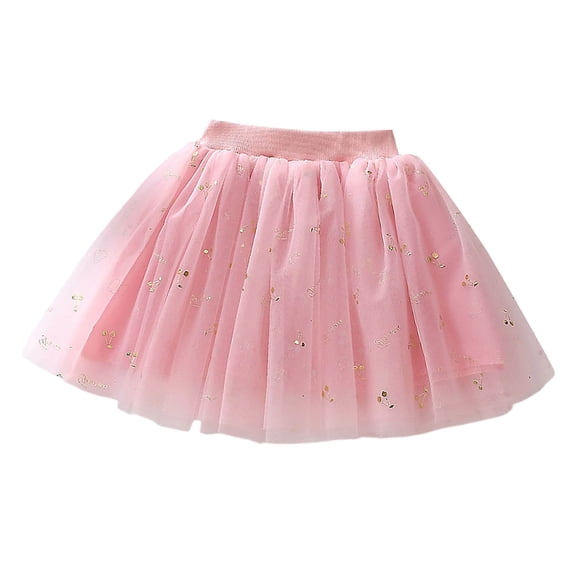 KAUOD Girls Mesh Tulle Tutu Skirts Cute Flower Ballet Dance Pleated ...