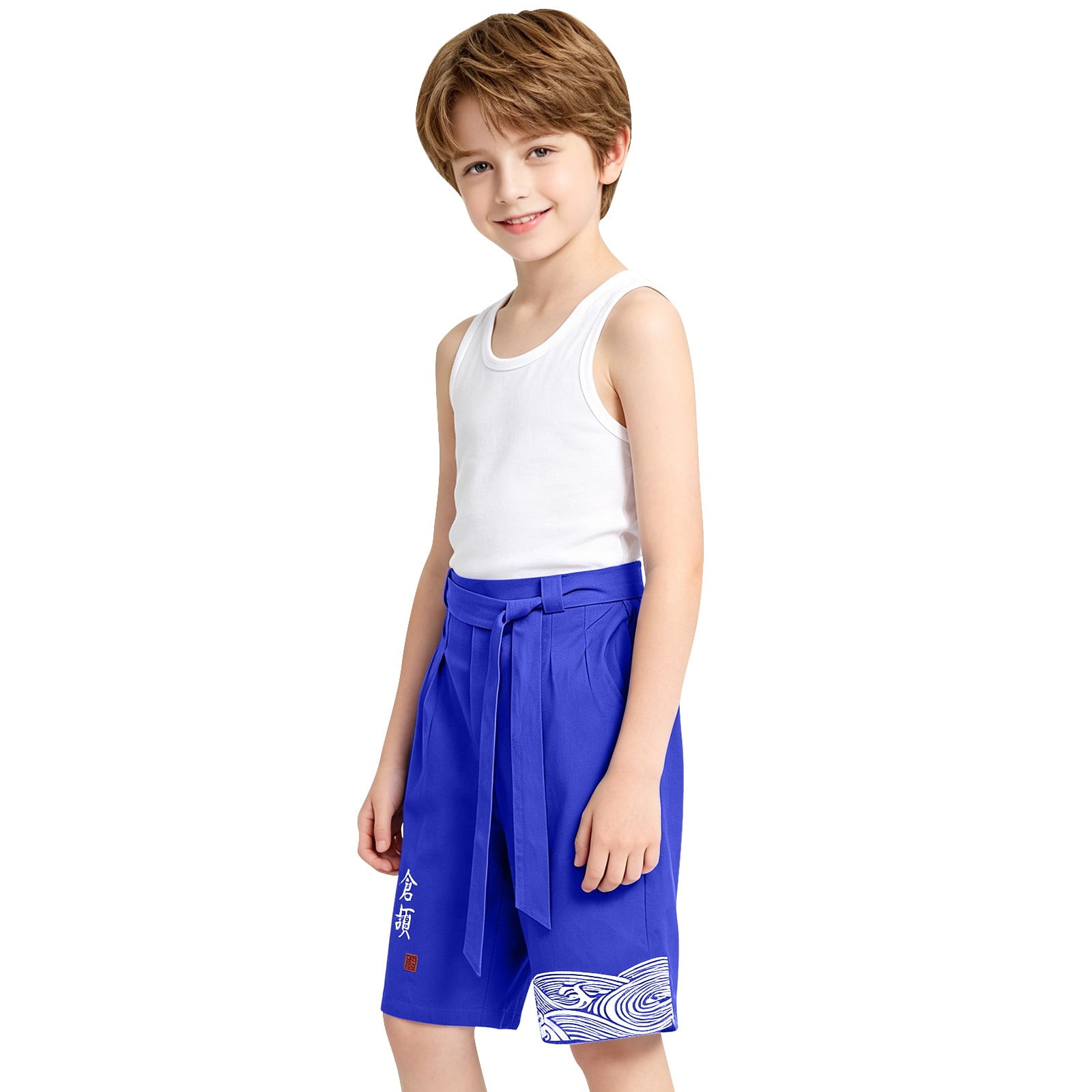 KAUOD Kids Boy's Japanese Trousers in Linen Lightweight and Breathable ...