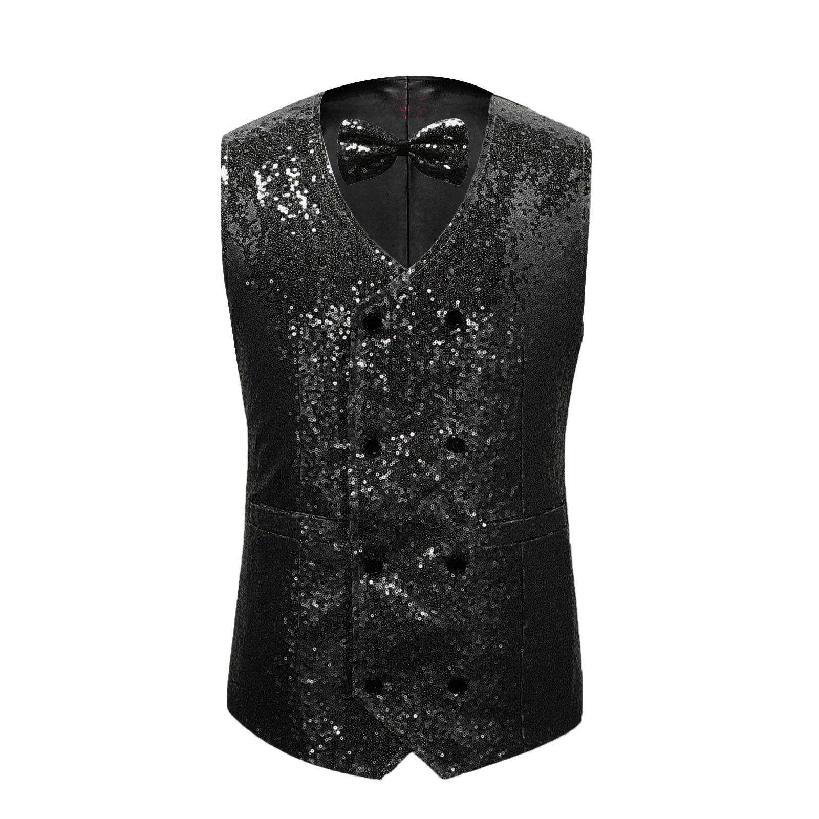 KAUOD Mens Victorian Vest Men's Double Breasted Suit Vest Lightweight ...