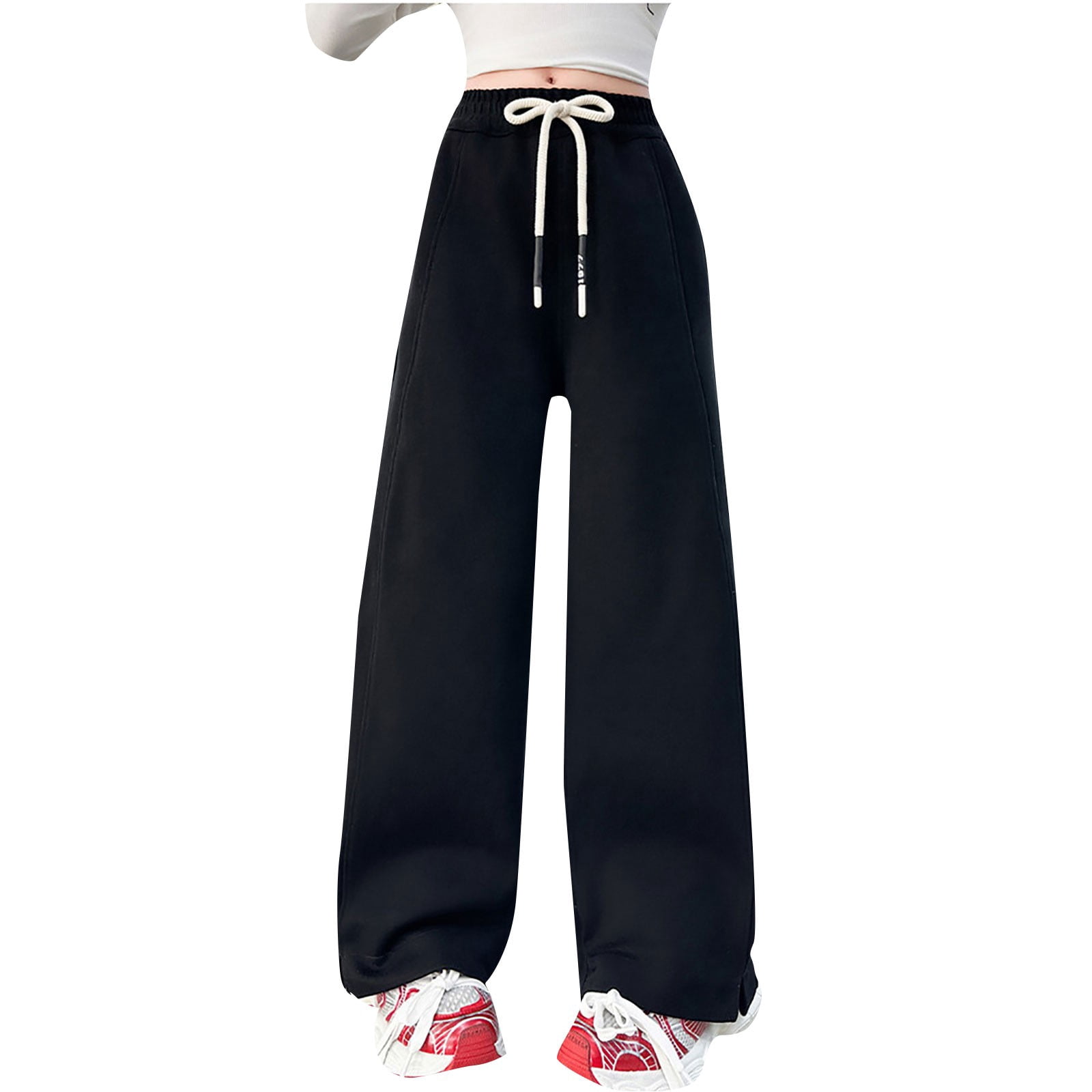 KAUOD Teen Girls Baggy Sweatpants Fleece Warm Winter Joggers Sweat ...