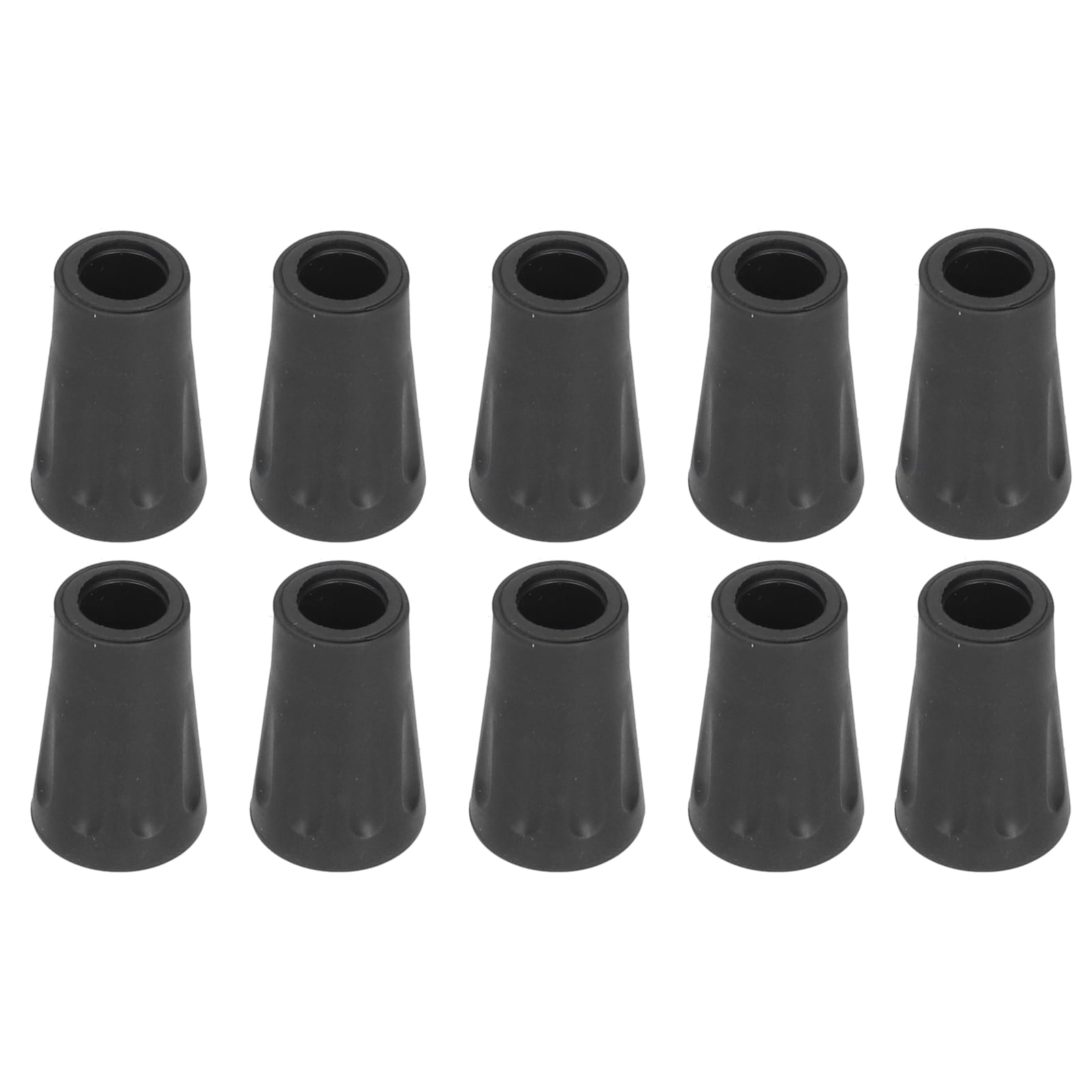 KAUU 10PCS AntiSlip Trekking Pole Foot Cover Flat Head Stick Tip Protection Replacement ...