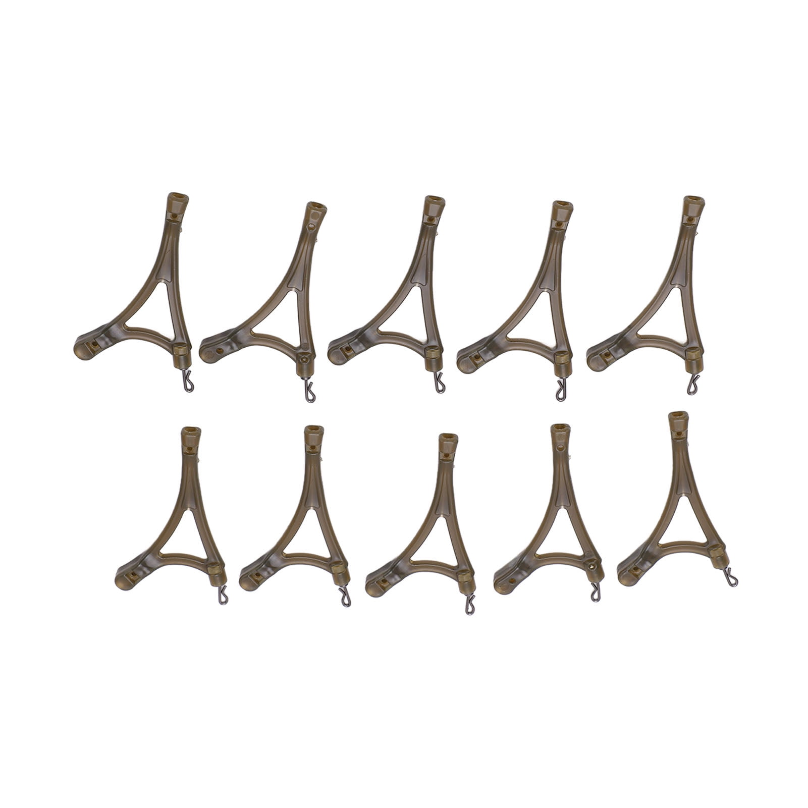 KAUU 10PCS R Type Anti Tangle System Side Bends Swivel with QC Ring ...