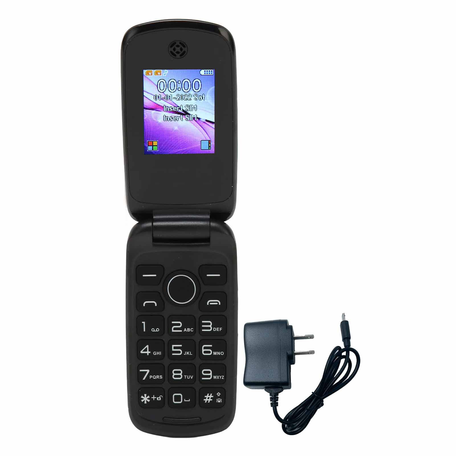 KAUU 2G Flip Phone Dual SIM 1200mAh Dual SIM Flip Phone 1.77in Color ...
