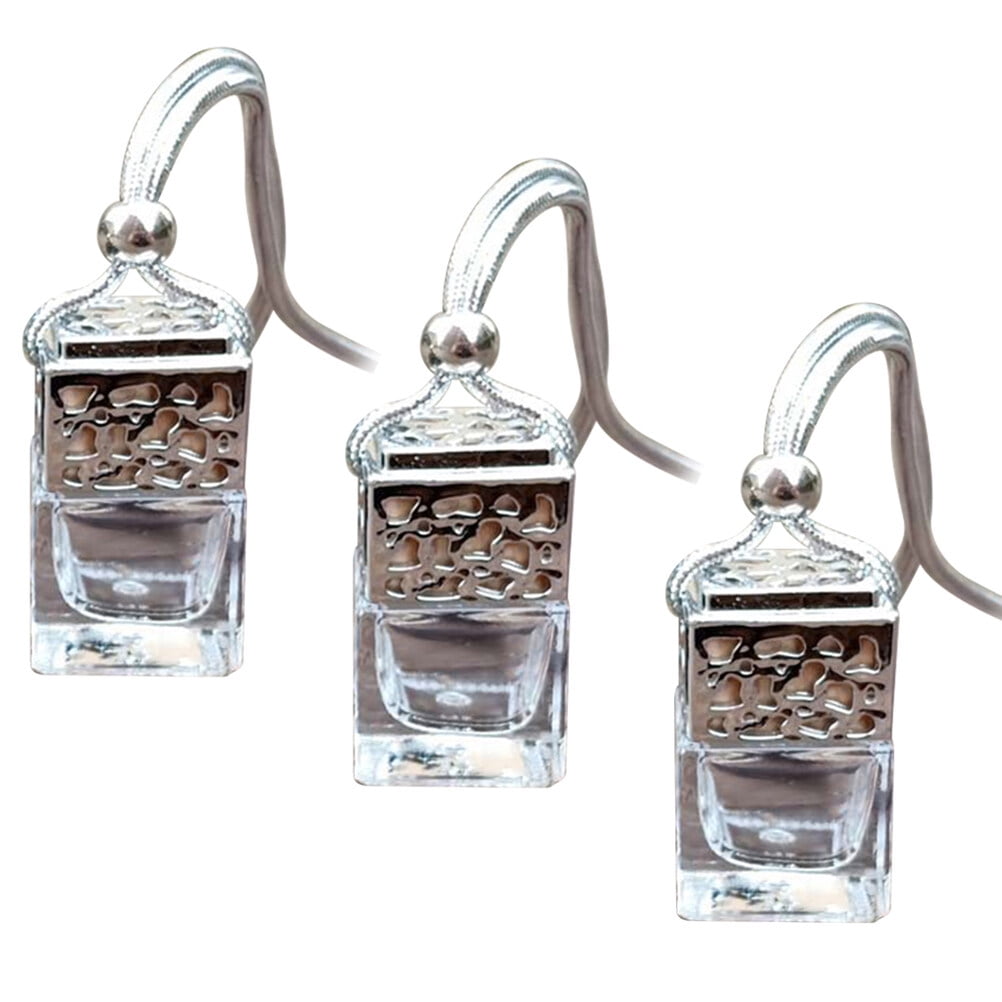 KAUU 3Pcs Empty Car Hanging Perfume Bottle Air Freshner Refillable Fragrance Diffuser Empty ...