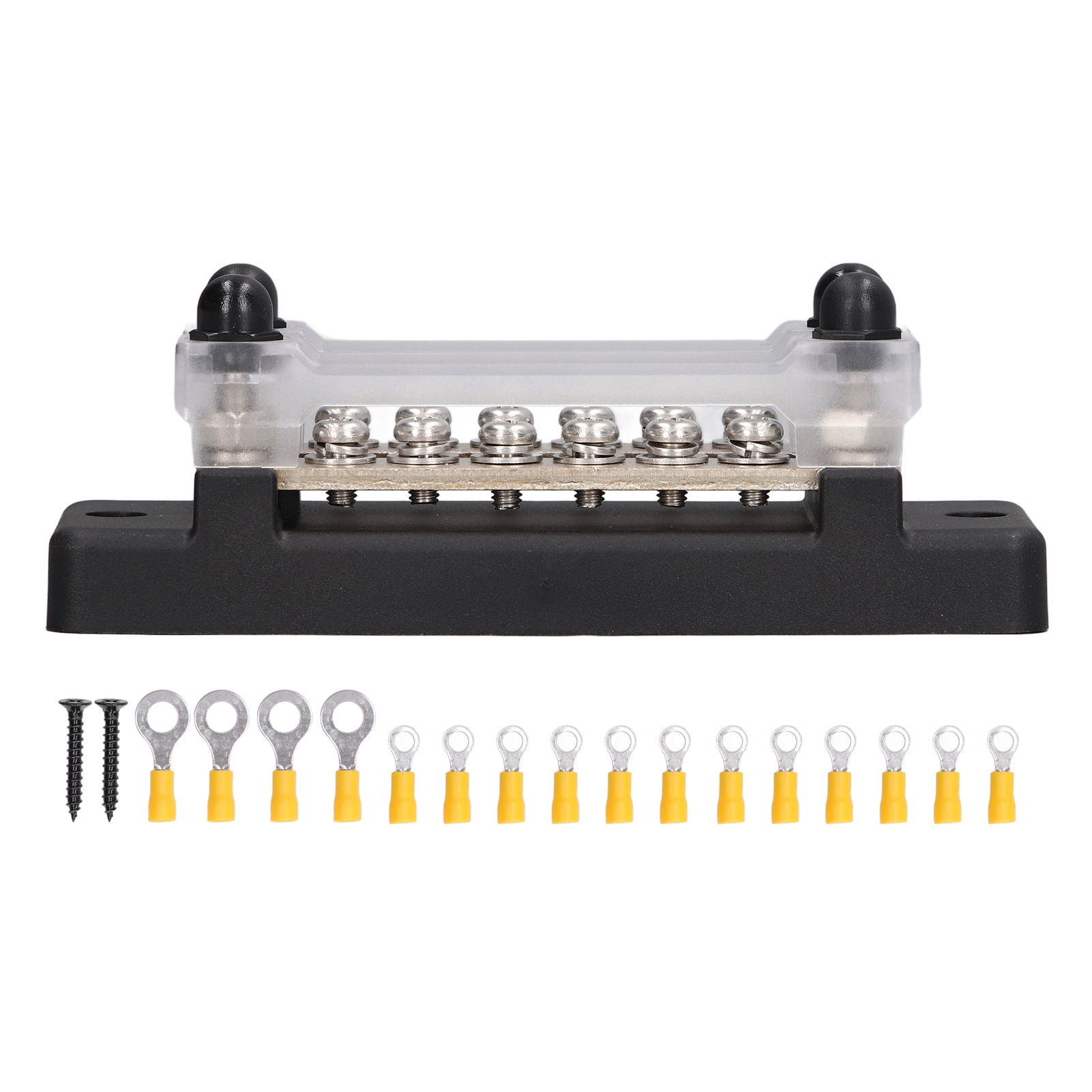 KAUU 48V 150A 12 Way Bus Bar Power Distribution Block with Ring Crimp ...