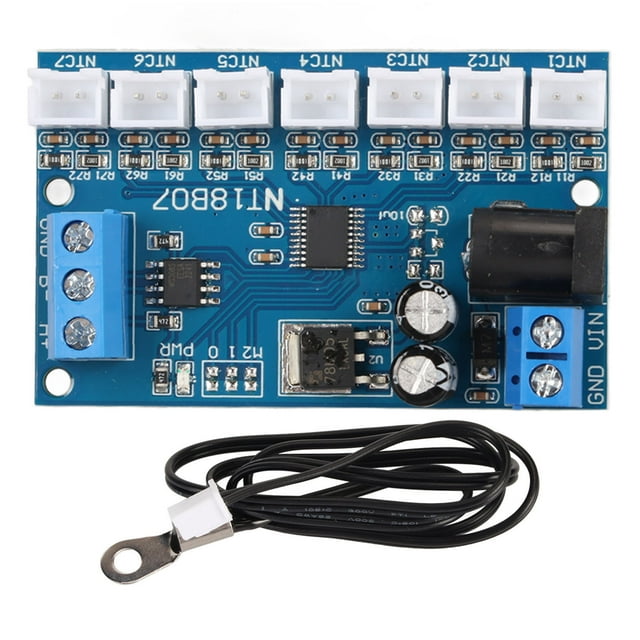 KAUU 7 Channel RS485 Module NTC Temperature Sensor Measurement MODBUS ...