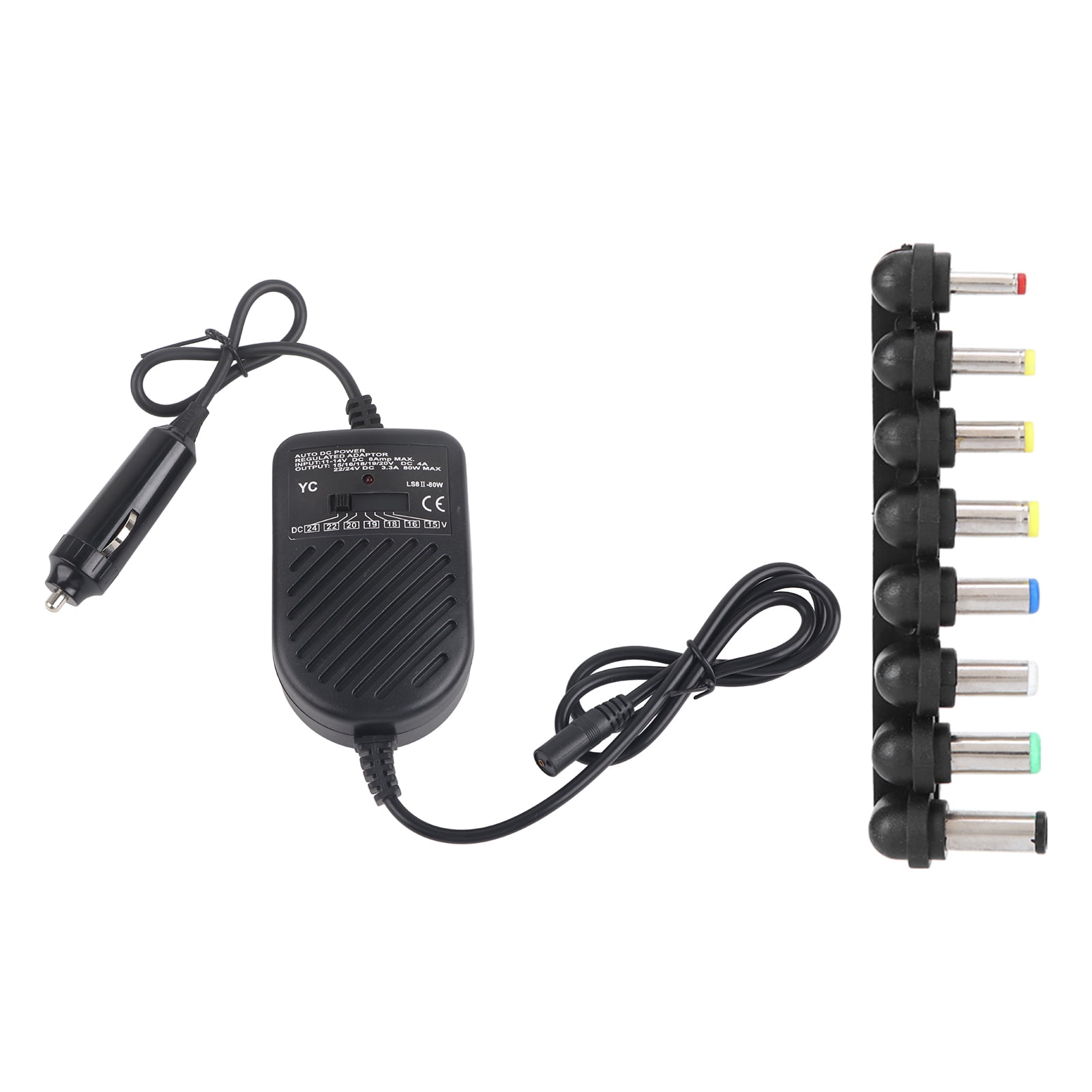 KAUU 80W DC Car Charger 15?24V Power Supply Adapter Set for Laptop ...
