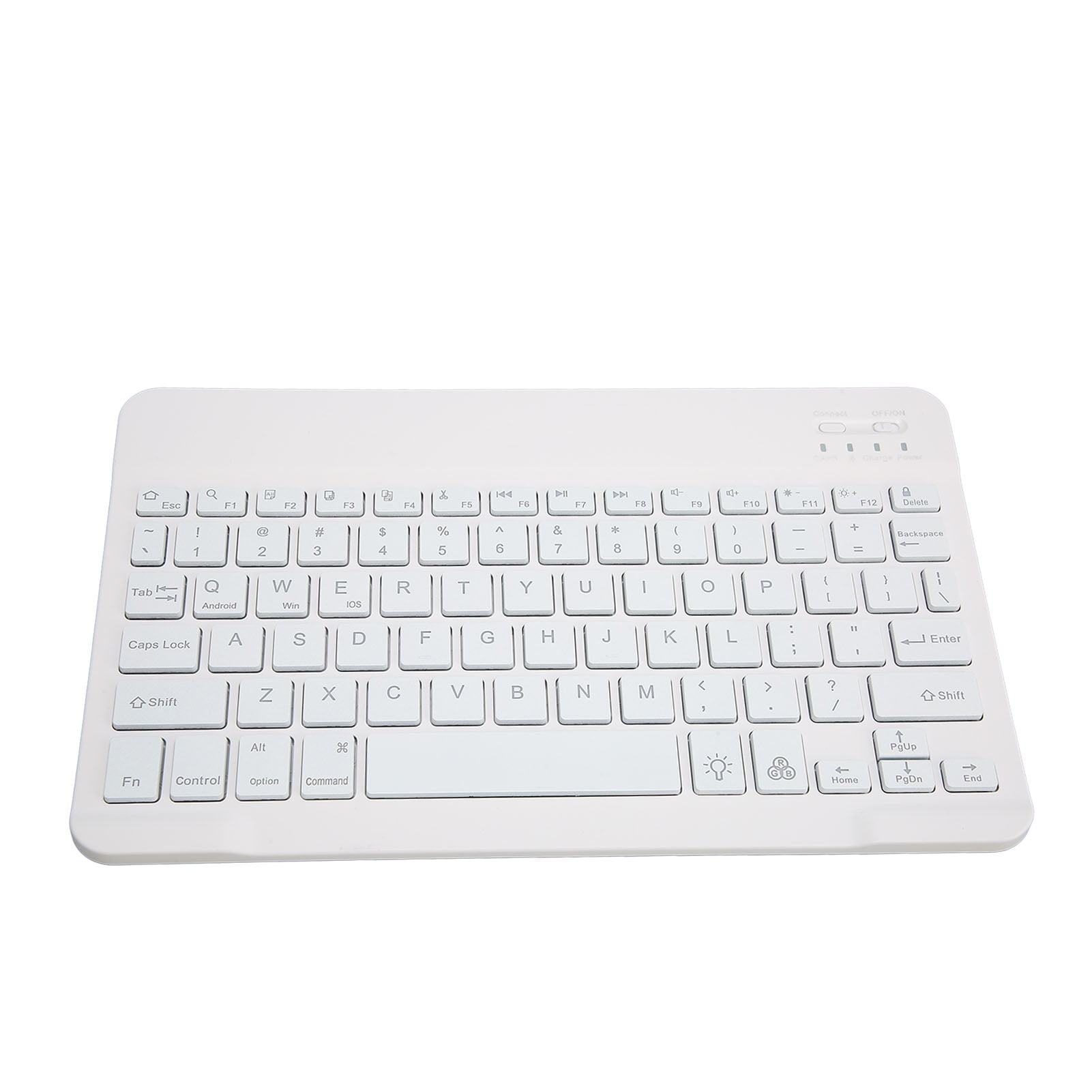 Kauu Bluetooth Keyboard 78 Keys Rgb Backlit Ultra Slim Silent Portable Wireless Keyboard For