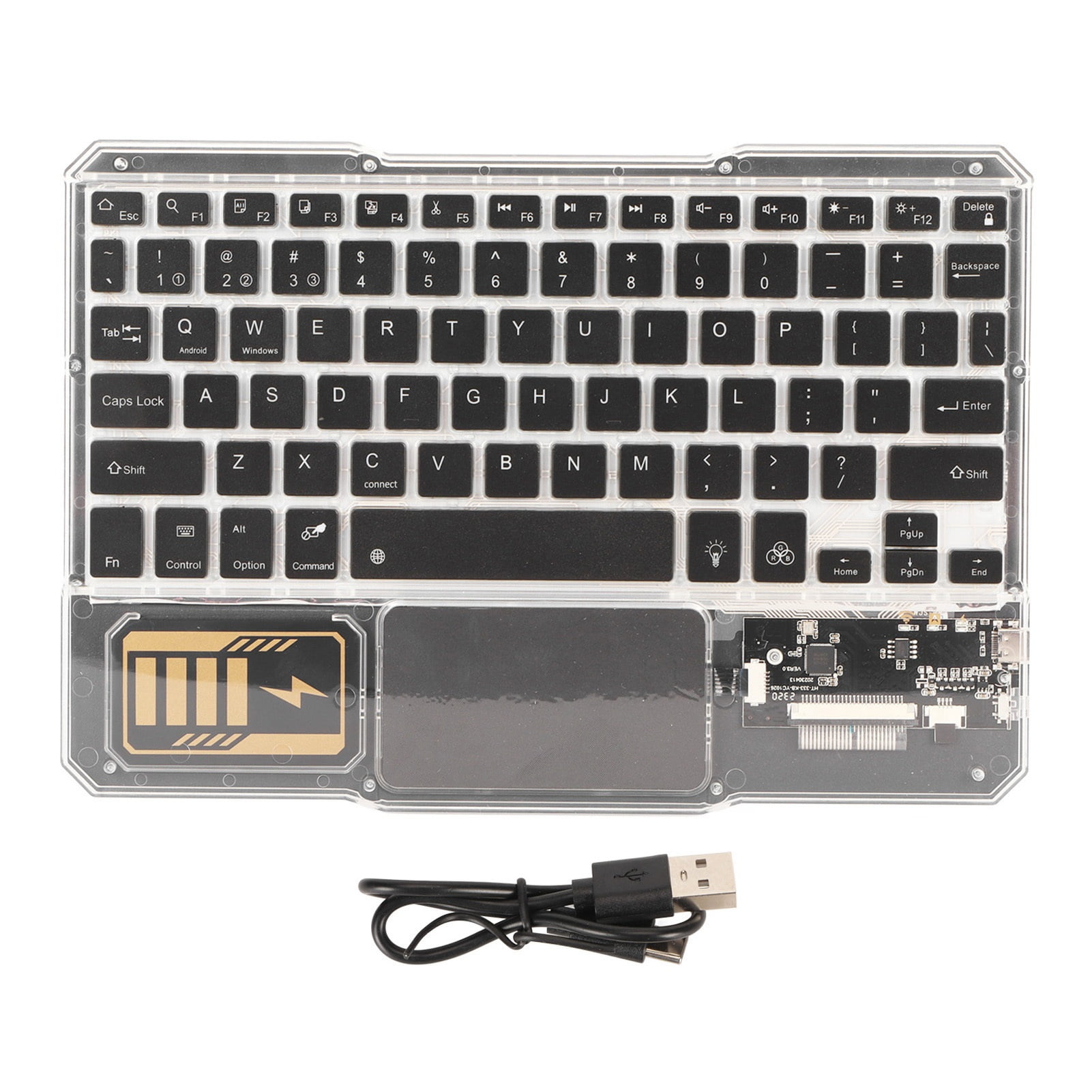 KAUU Bluetooth Keyboard Multifunction Ultra Slim Rechargeable Backlight ...