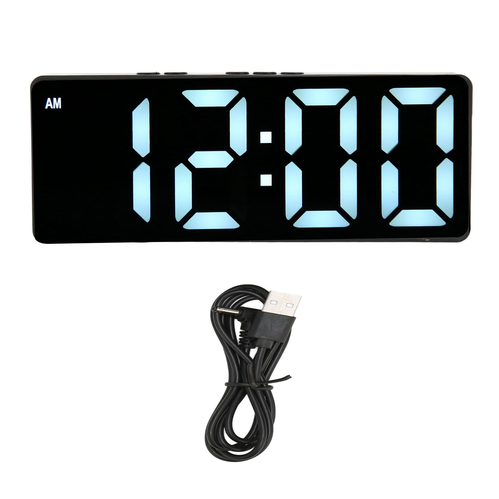 KAUU Digital Alarm Clock Multifunction Large Display Modern Style ...