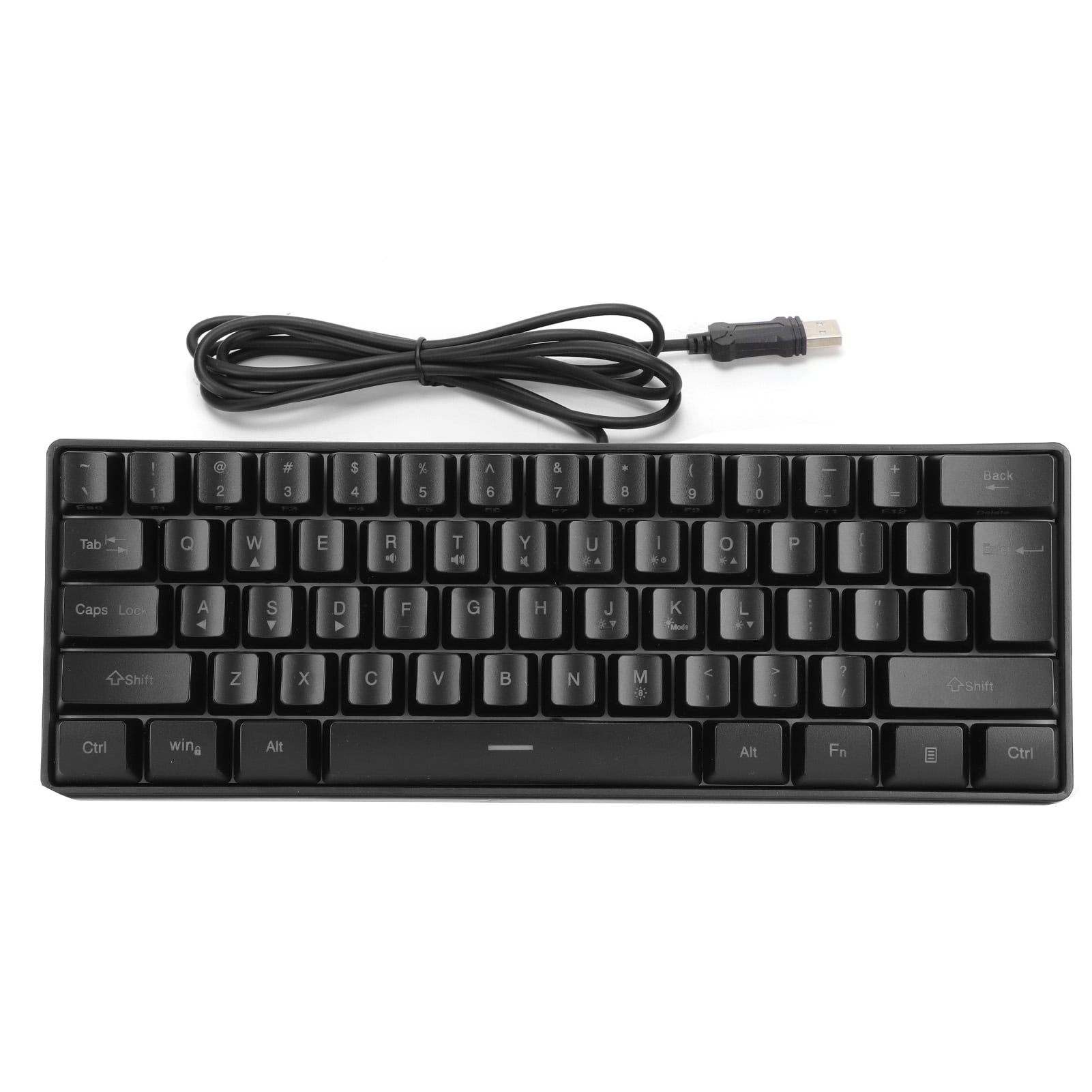 KAUU Gaming Keyboard FN Combination Shortcut Keys 61 Keys 5 Adjustable ...
