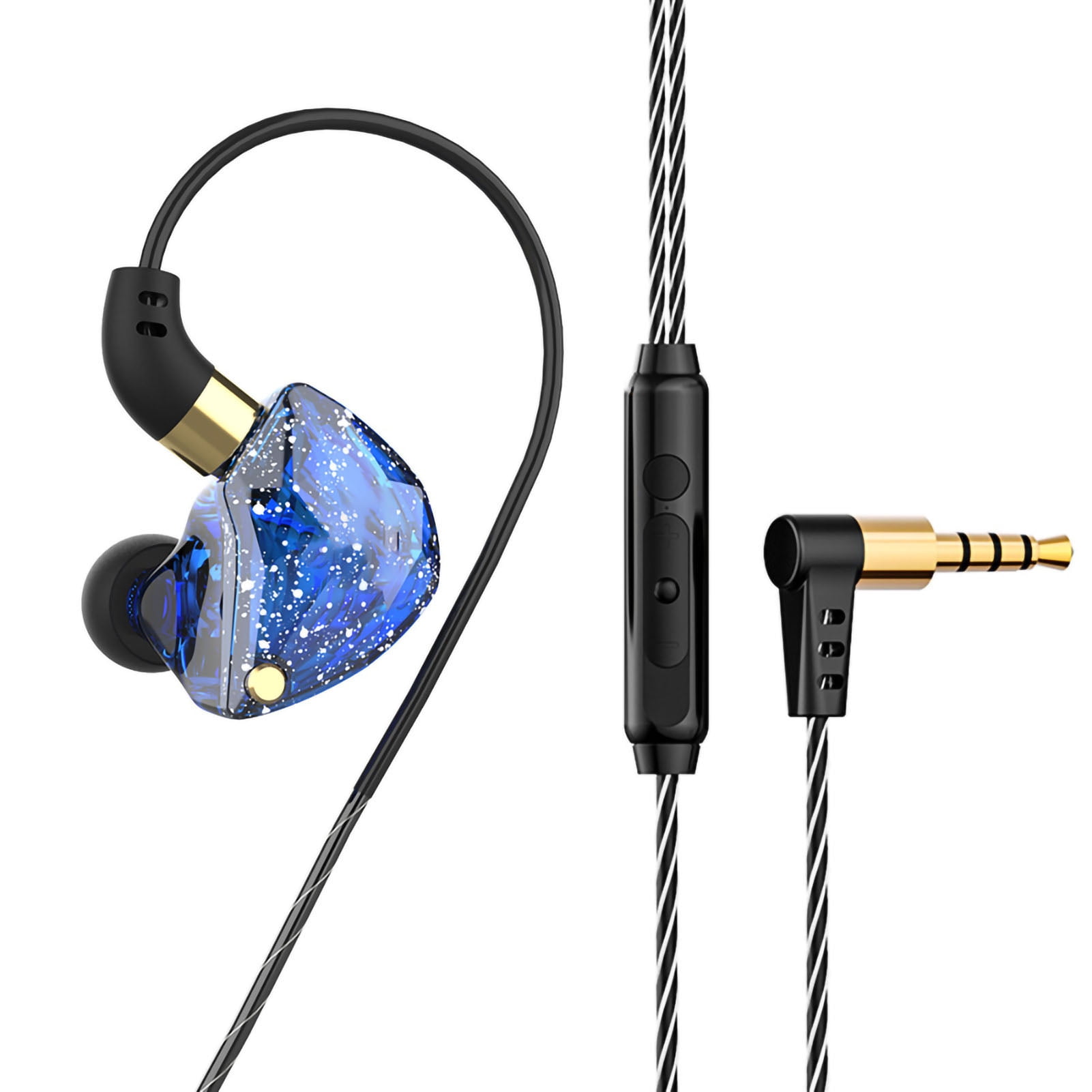 KAUU In Ear Earphone 3.5mm Socket Mega Bass in Ear Type Control By Wire ...