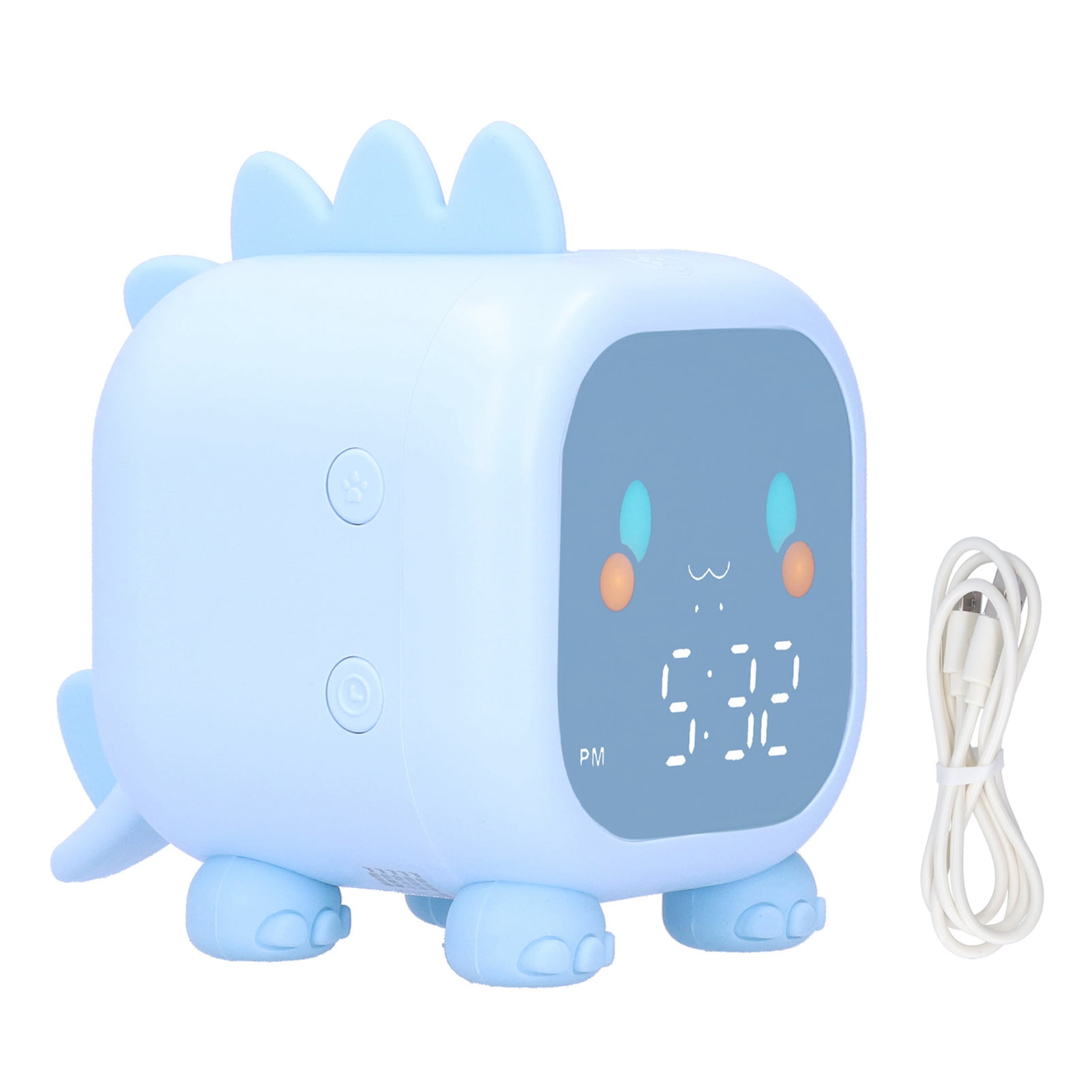 KAUU LED Alarm Clock Mini Portable Voice Control Temperature Display ...
