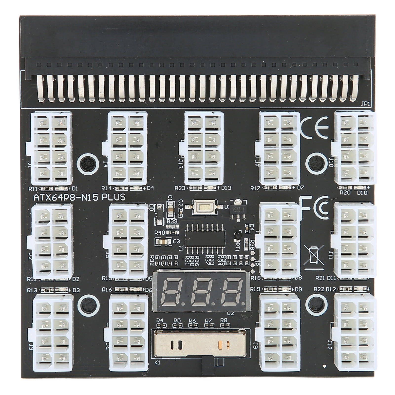 KAUU Power Breakout Board Distribution Board Adapter 13Port 8Pin 1200W ...