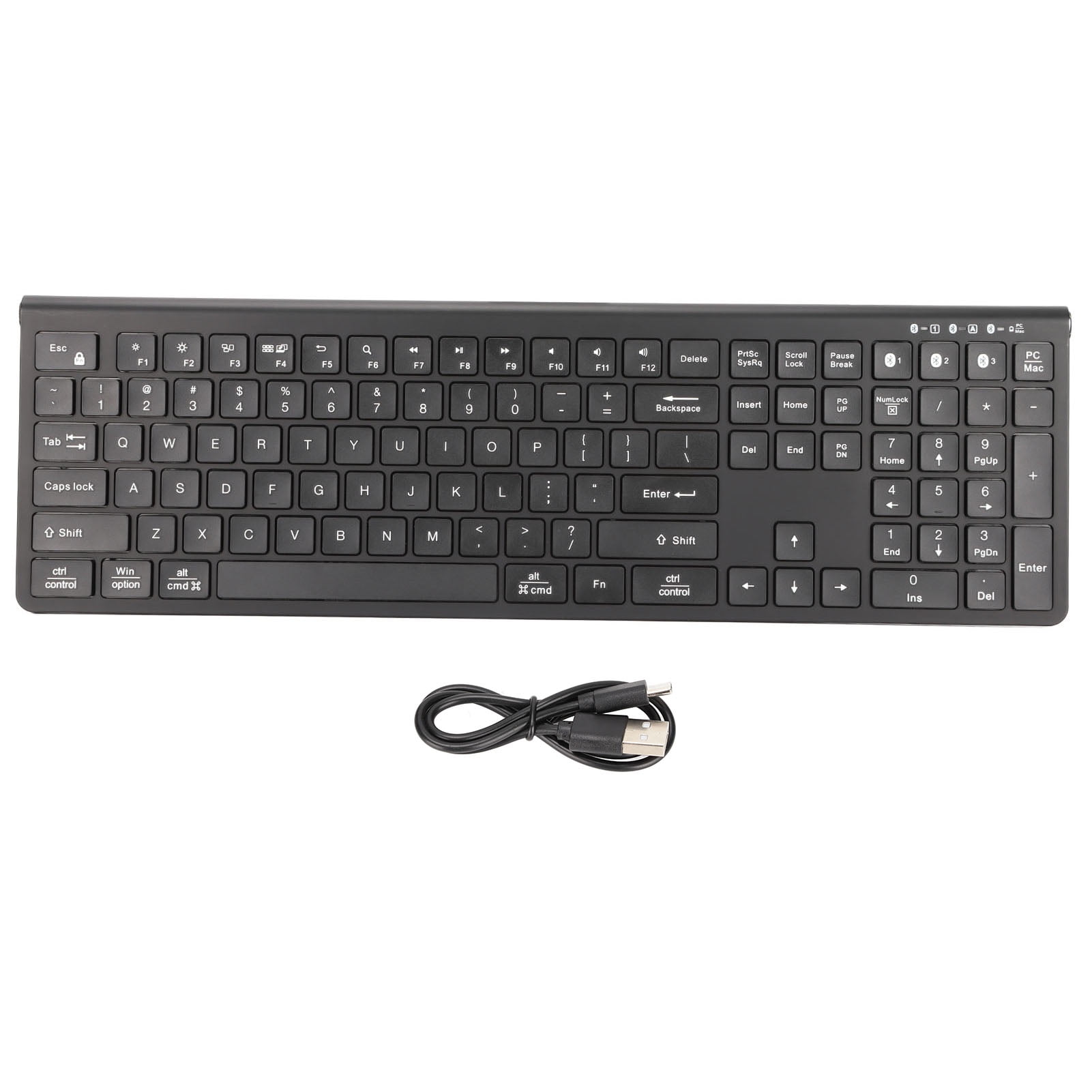 KAUU Rechargable Wireless Keyboard Multi Device Keyboard Rechargeable ...