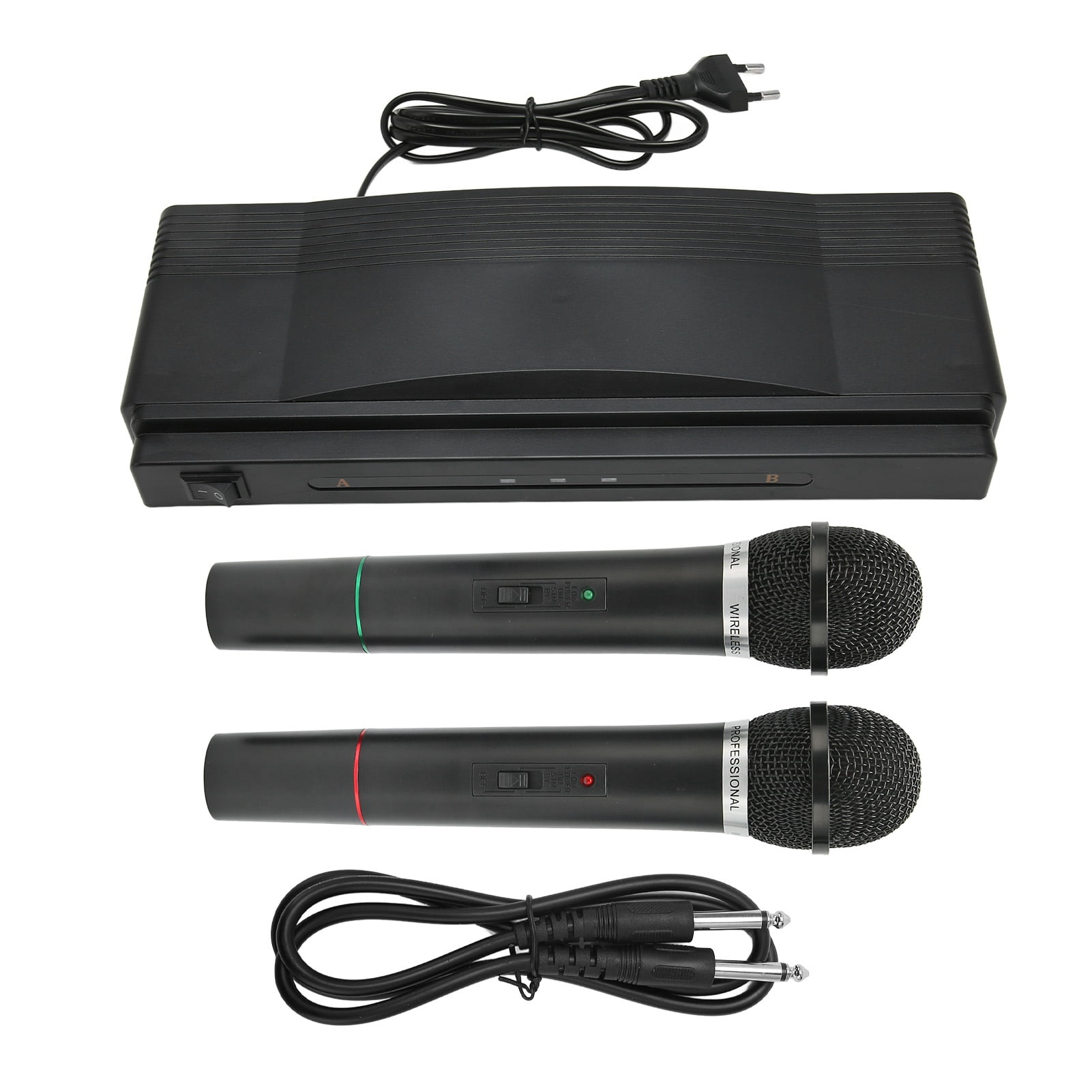 KAUU Wireless Microphone 32.8ft Range 2.4G Handheld Cordless Dual ...