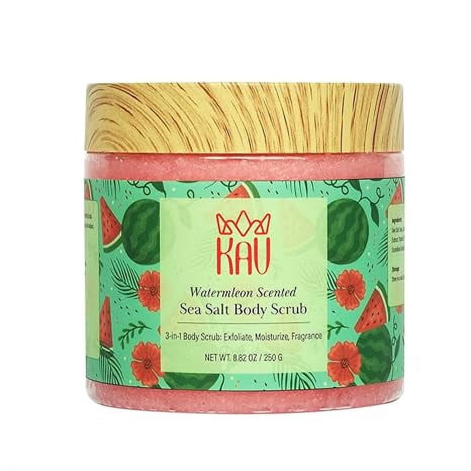 KAV Watermelon Salt Body Scrub - All Natural Exfoliating Salt Scrub for ...
