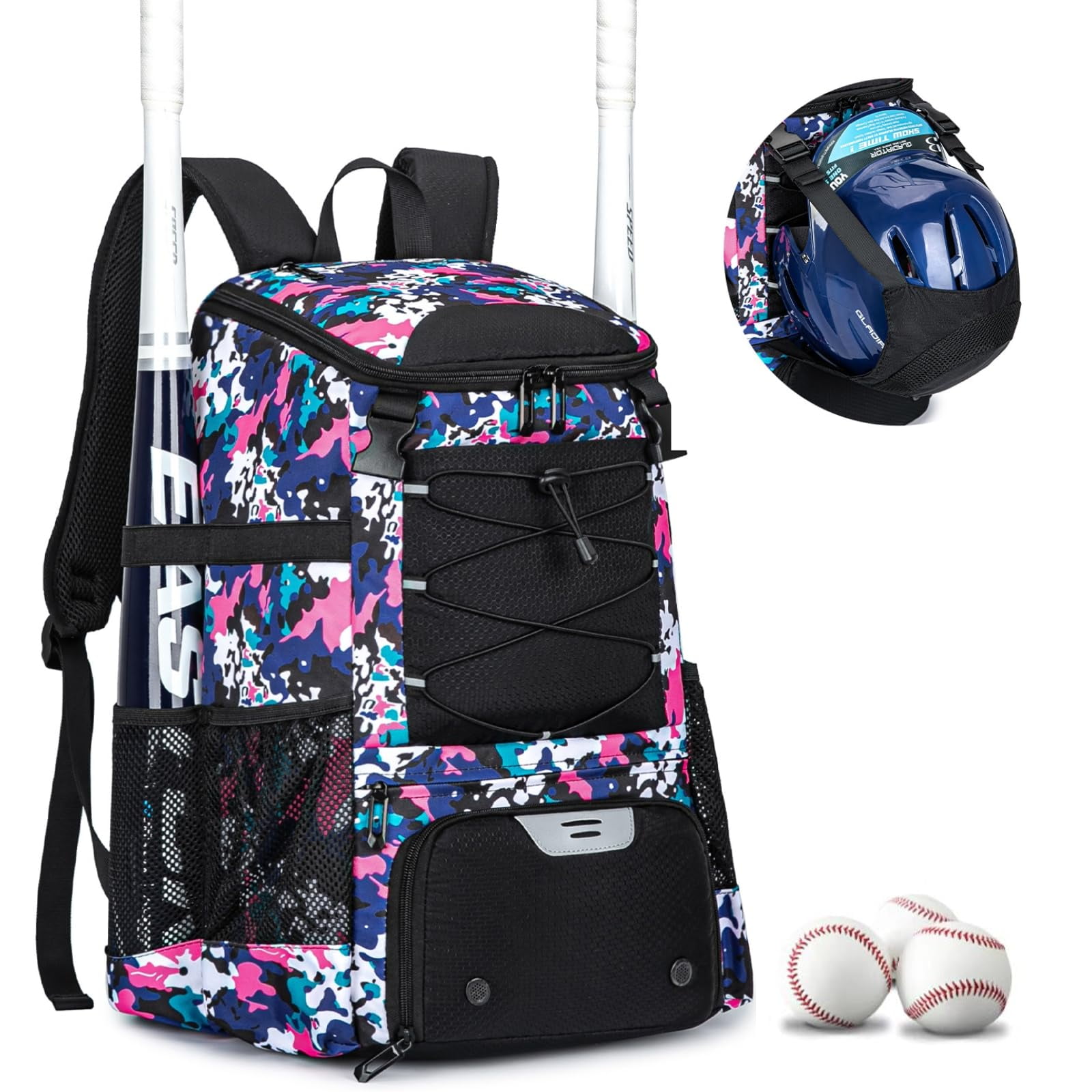 KAVIGOR Baseball Bag for Youth and Adult, Softball Backpack 40L Large ...