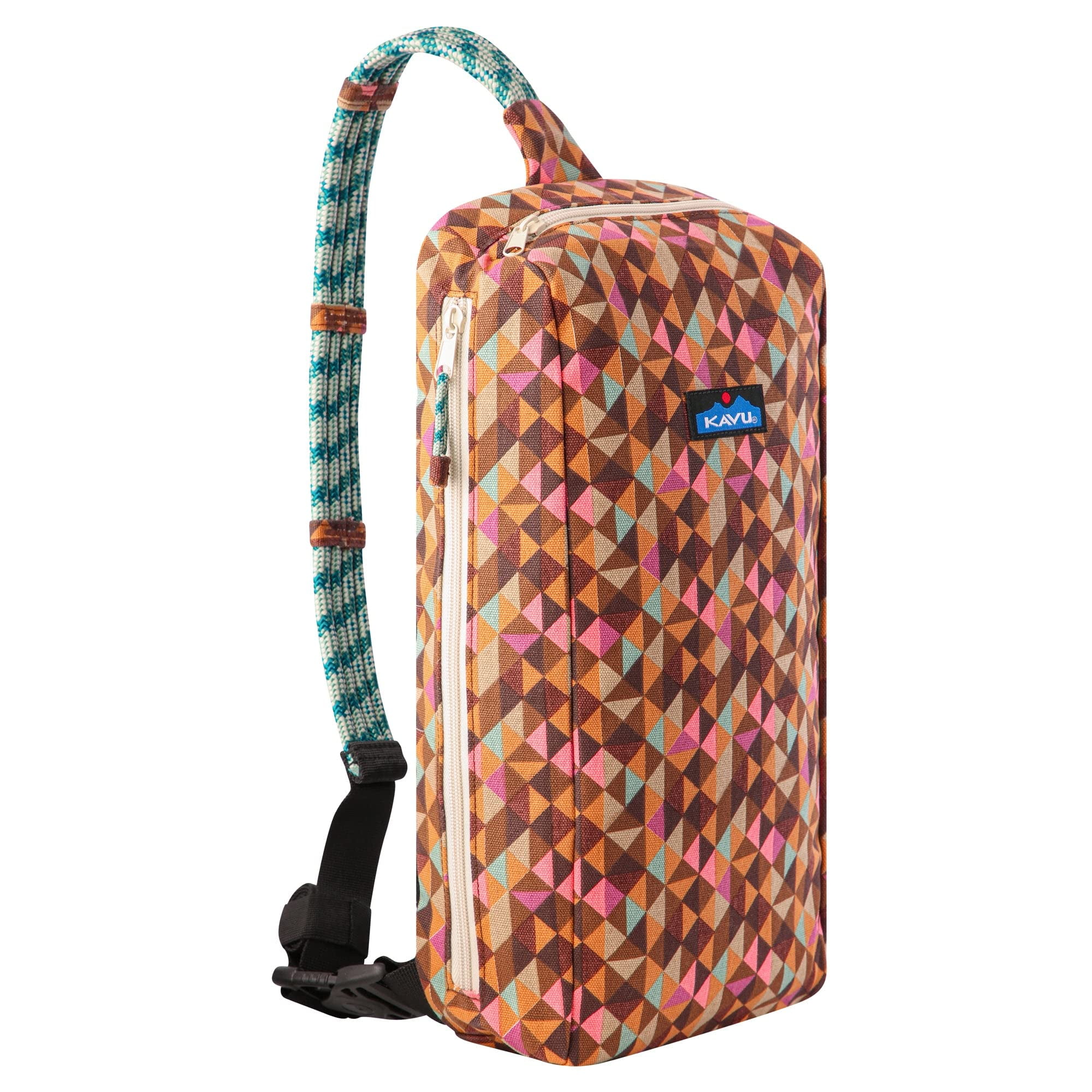 KAVU Switch Slinger Rope Pack Crossbody Rucksack - Jumble Dash ...