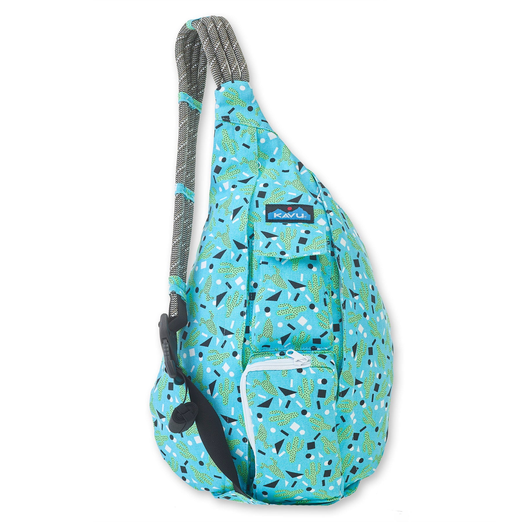 KAVU Original Women's Cotton Rope Crossbody Backpack, Cactus Confetti ...