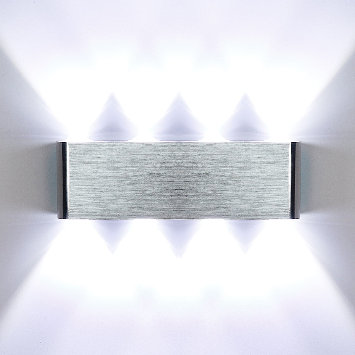 KAWELL 8W Modern Aluminum LED Wall Light, Up Down Indoor Wall Lamp for ...