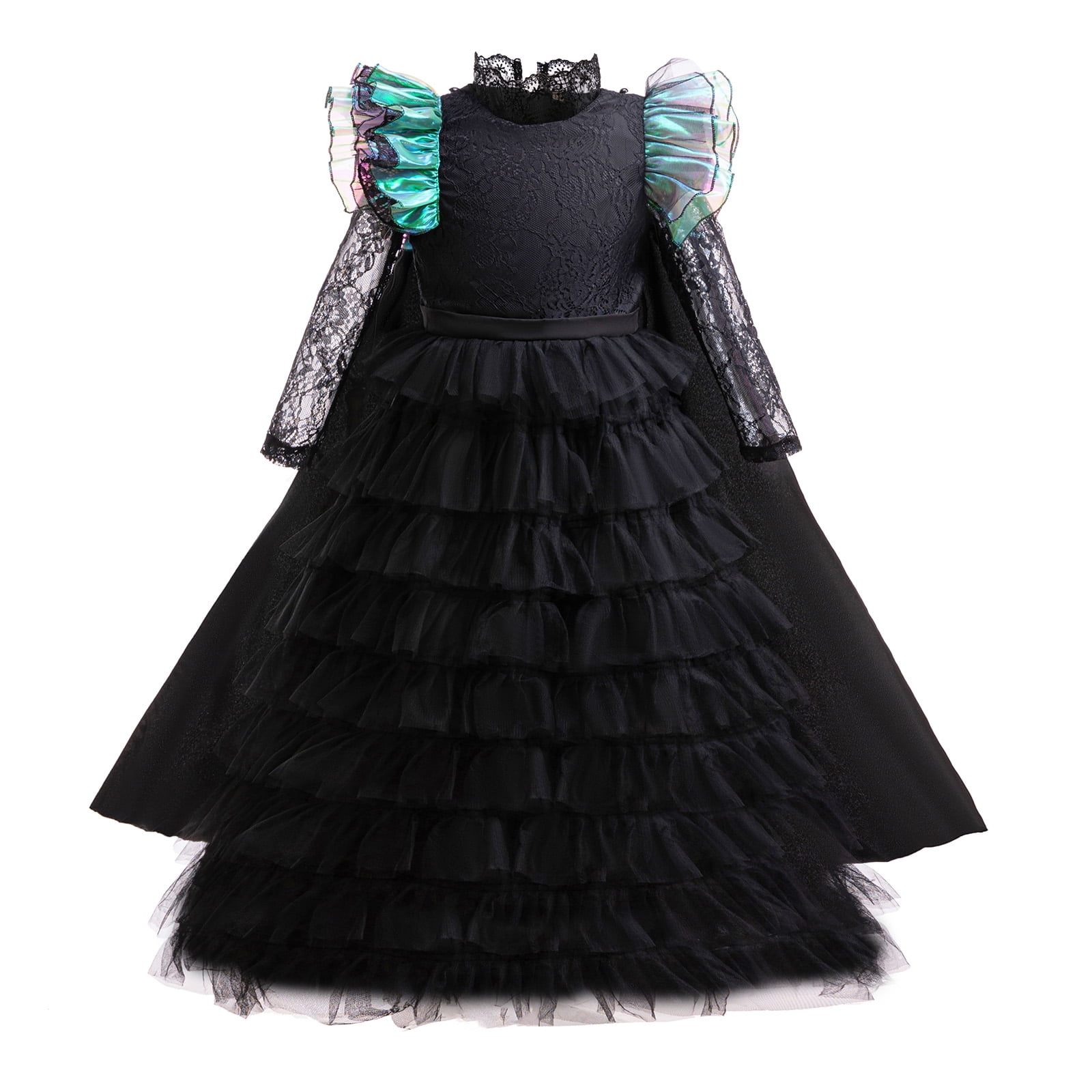 KAWELL Elphaba Costume Dress for Girls Halloween Cosplay Birthday Party ...
