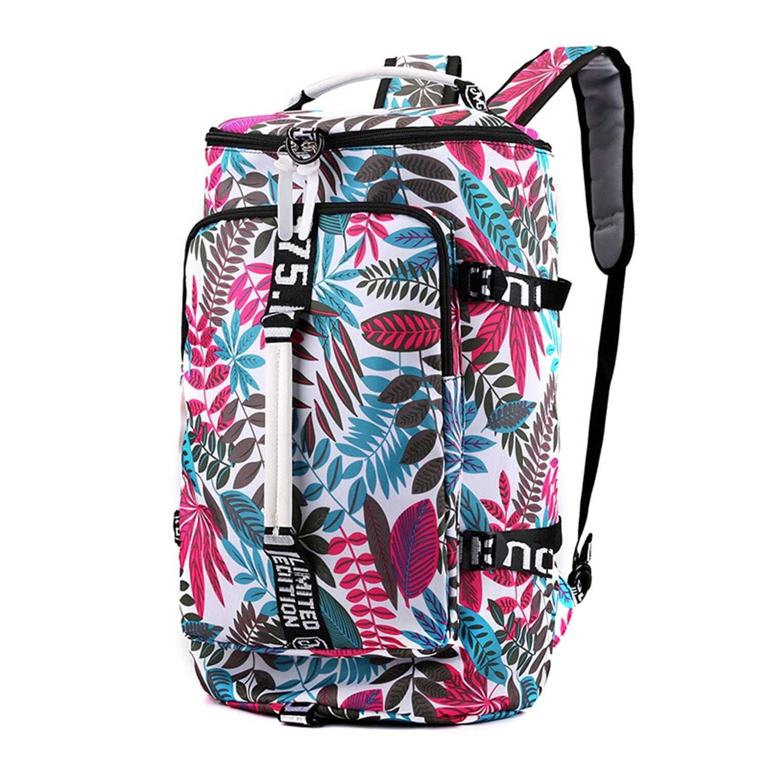 KAWELL Floral Gym Duffle Bag Backpack 4 ways for Women Man Large ...