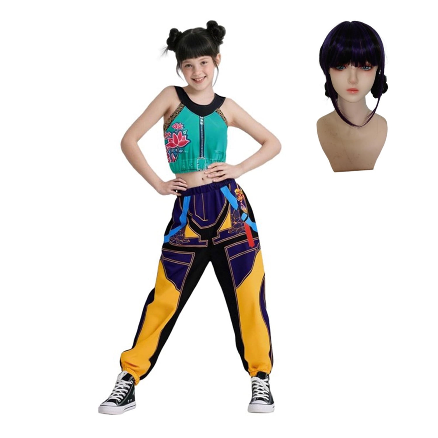 KAWELL Girls Pop Singer Costumes 3-14 Years, Toddler Halloween Cosplay ...