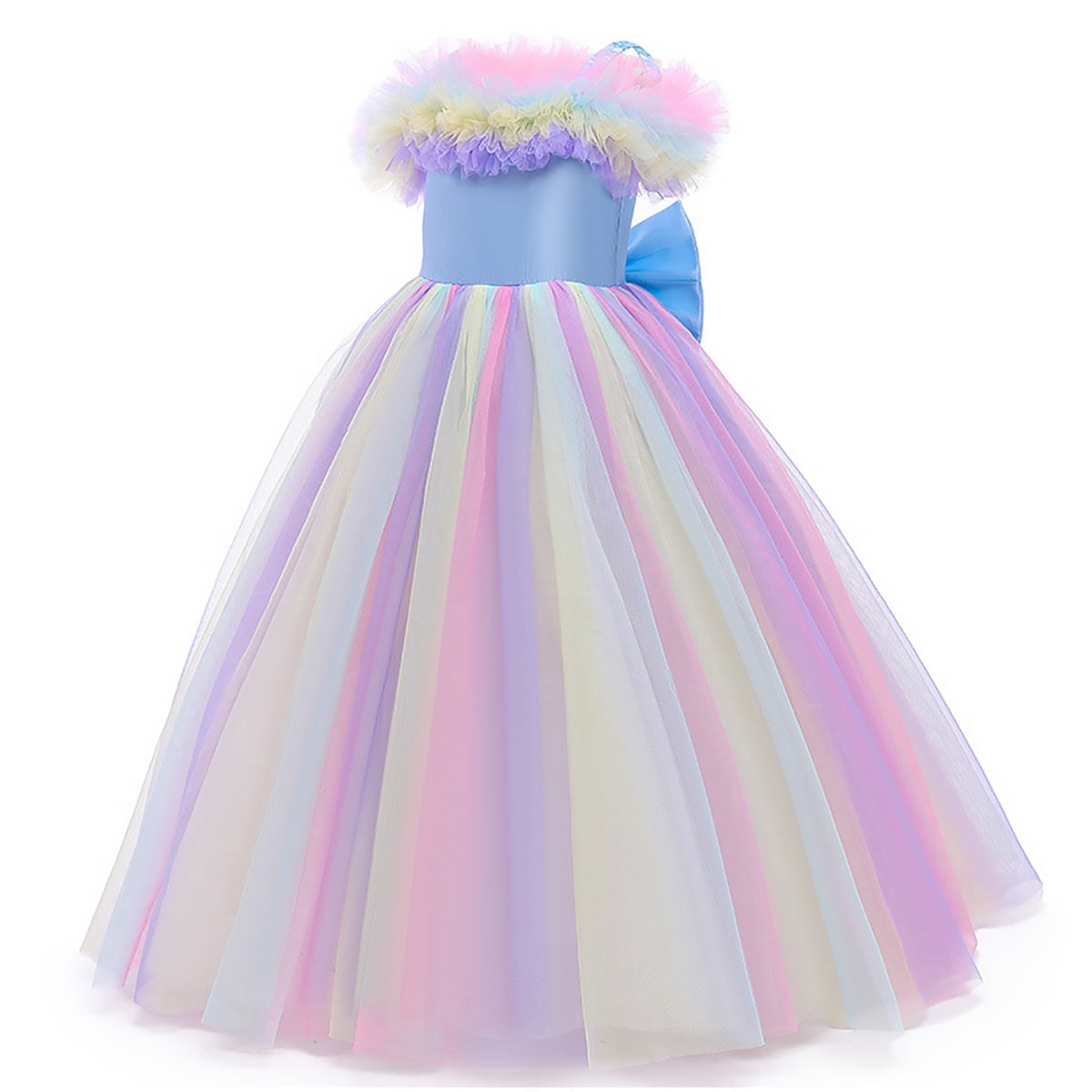 KAWELL Little Girls Mermaid Princess Costume Christmas Party Birthday ...