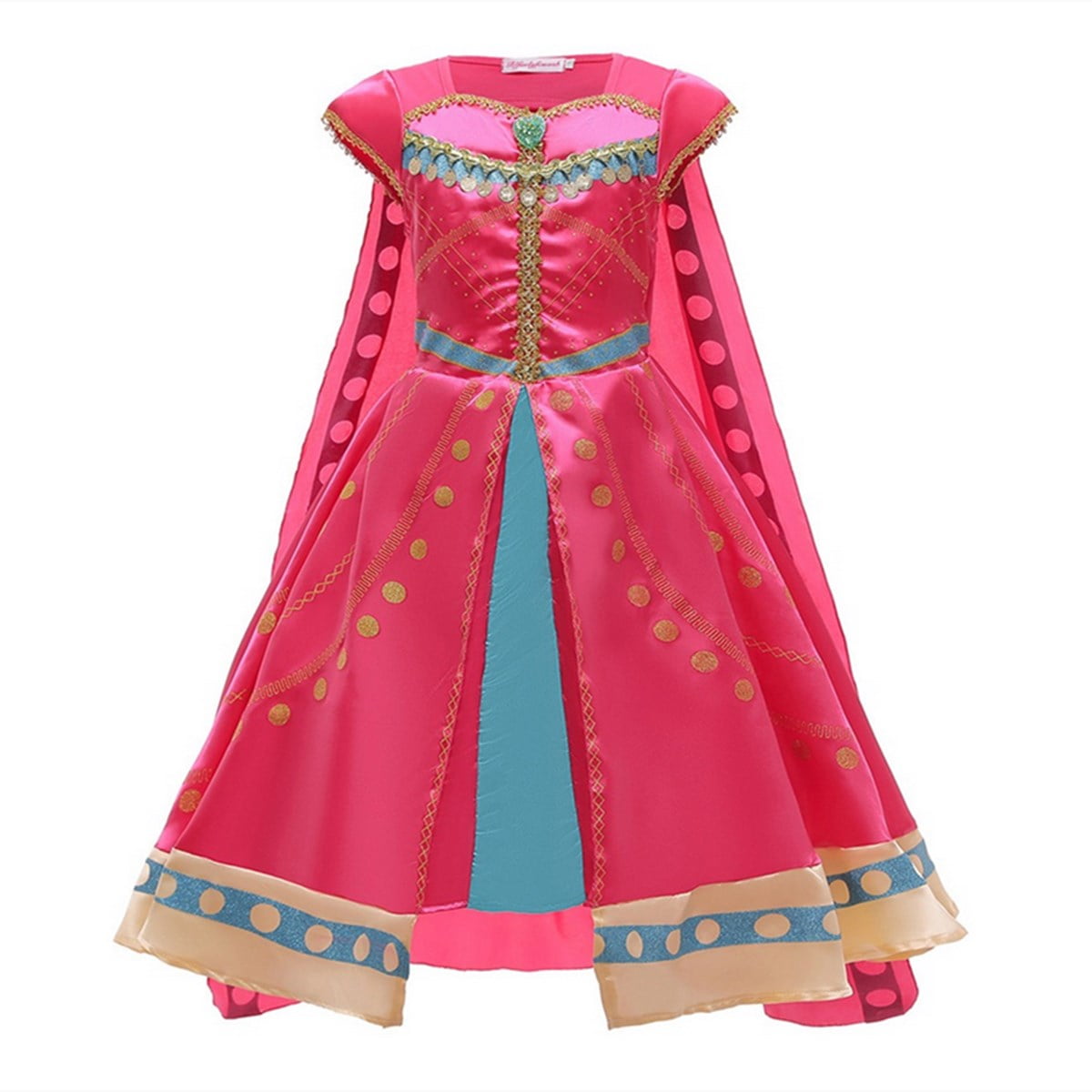 KAWELL Princess Costume for Girls Rose Sequined Princess Christmas ...