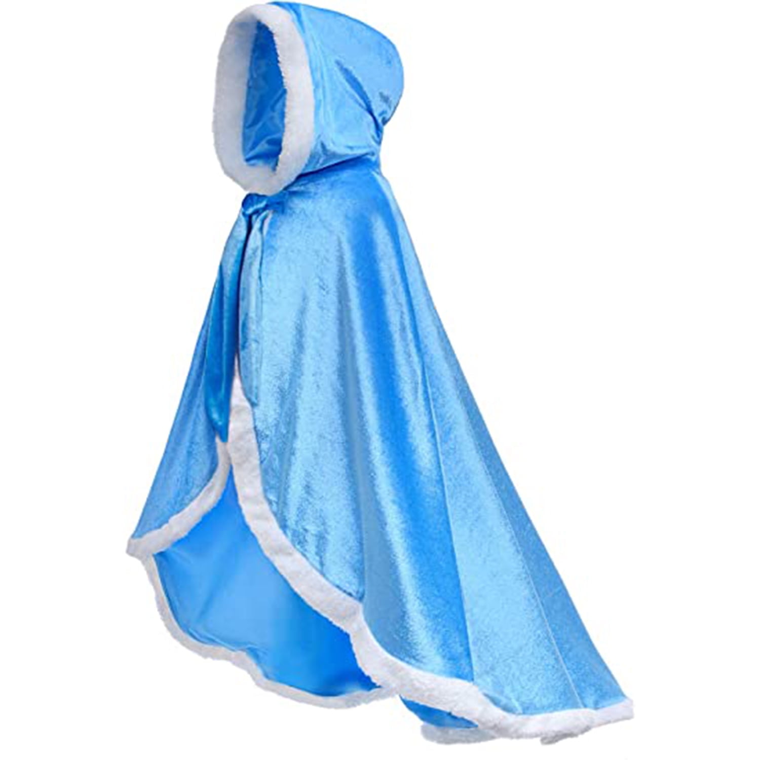 KAWELL Kids Halloween Velvet Princess Hooded Cape Cloak Costume for ...