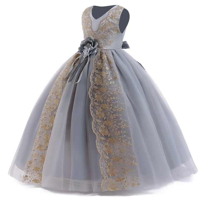 KAWELL Shine Flower Girls Beauty Pageant Dress,Dream Princess Baptism ...