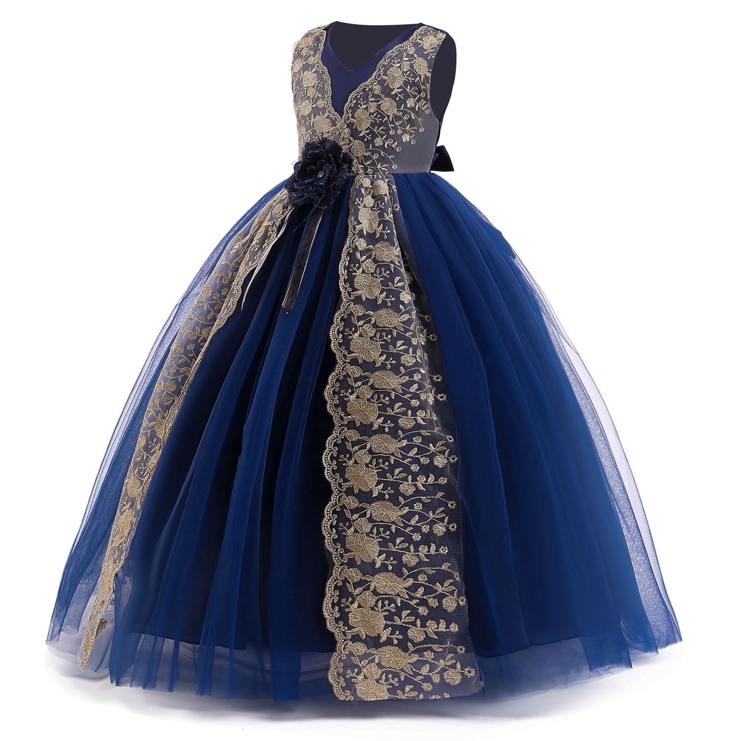 KAWELL Shine Flower Girls Beauty Pageant Dress,Dream Princess Baptism ...