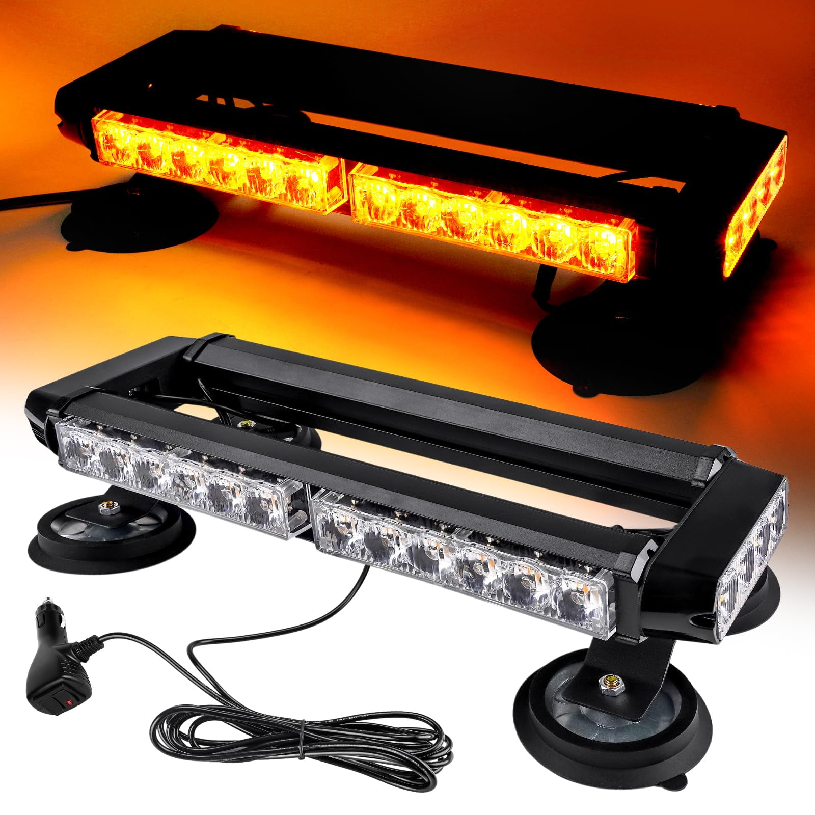 KAX 30LED Rooftop Emergency RRF12 Strobe Light Bar Double Side Safety ...