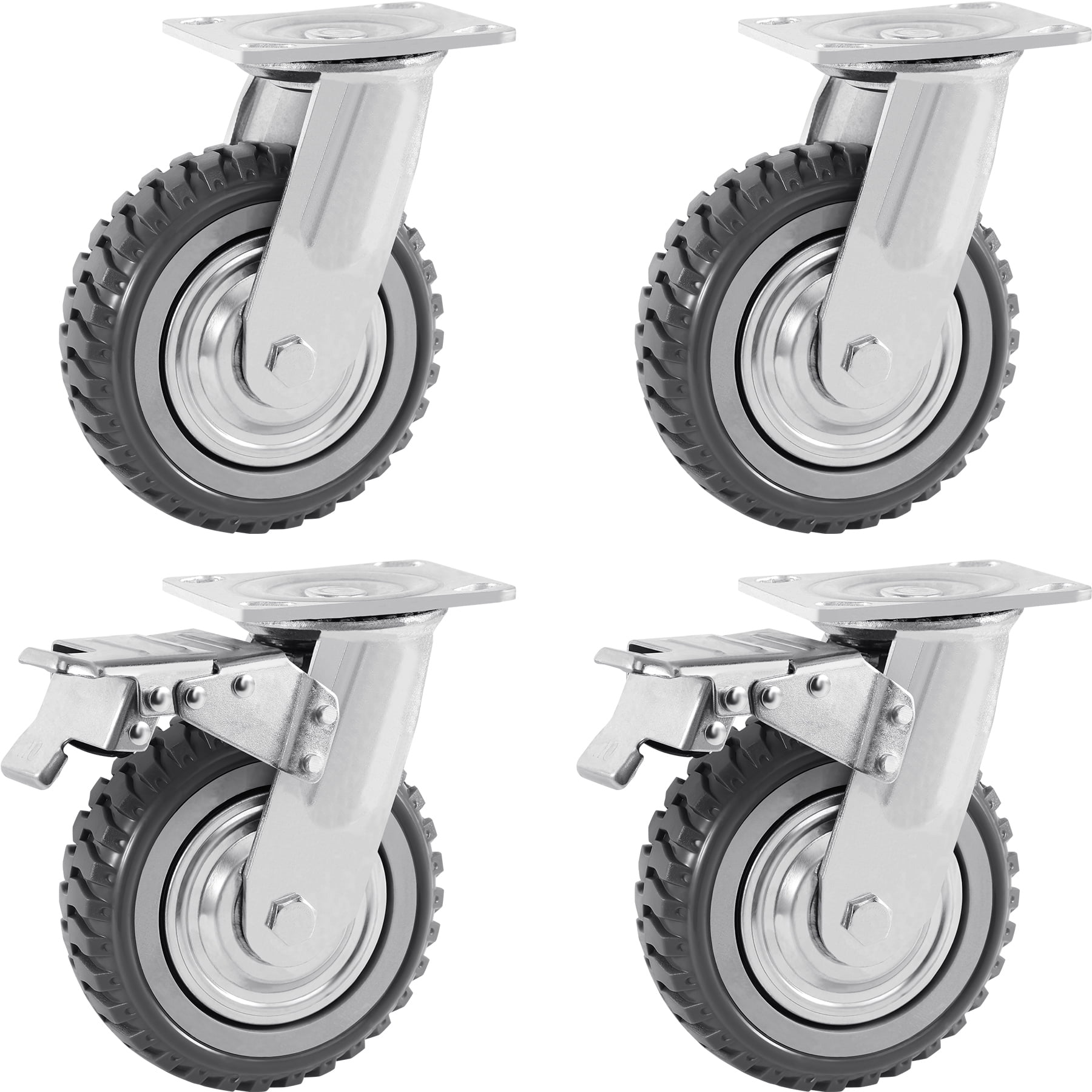 KAYESAMPRA 4Pack 6 Inch Heavy Duty 360° Swivel Caster Wheels ...